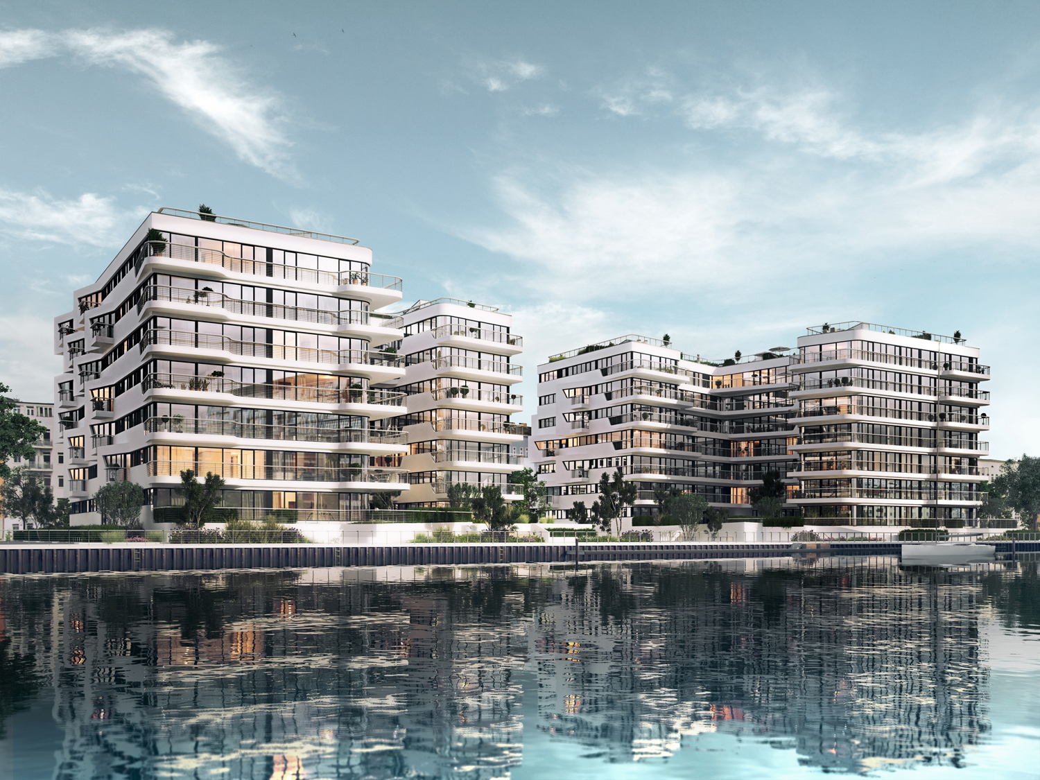 GRAFT Designs WAVE, a Green Oasis Along the Berlin Waterfront | ArchDaily