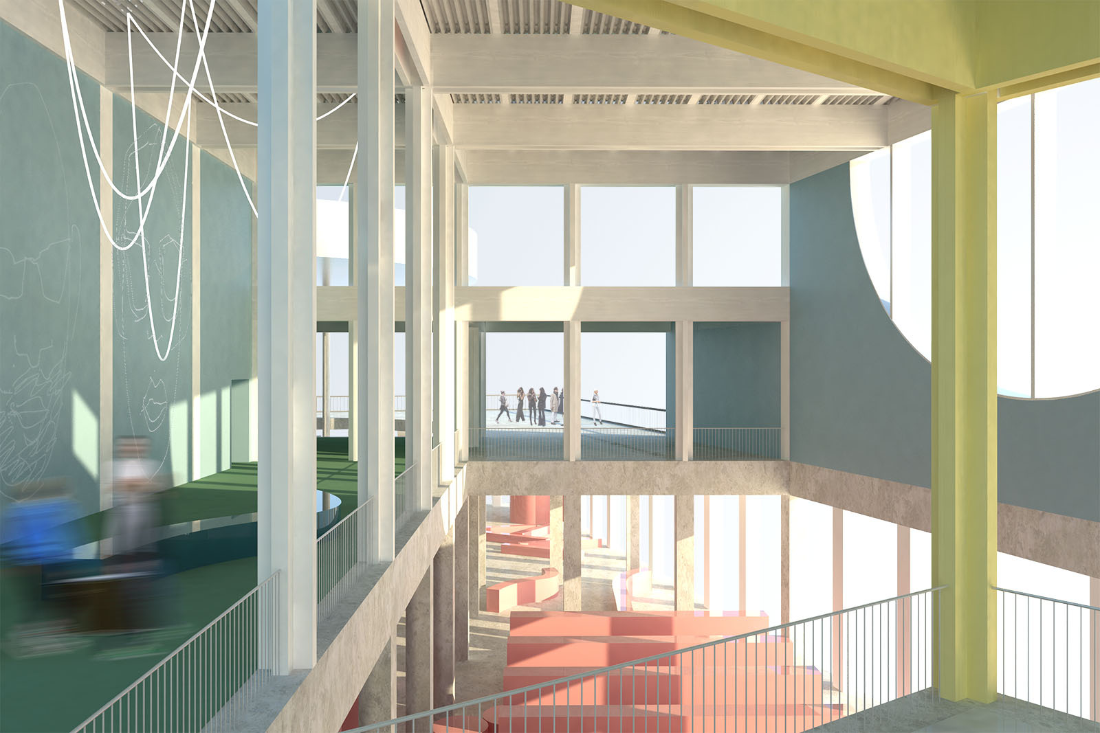 Gallery of Norell/Rodhe Propose a Lively and Colorful Volumetric ...