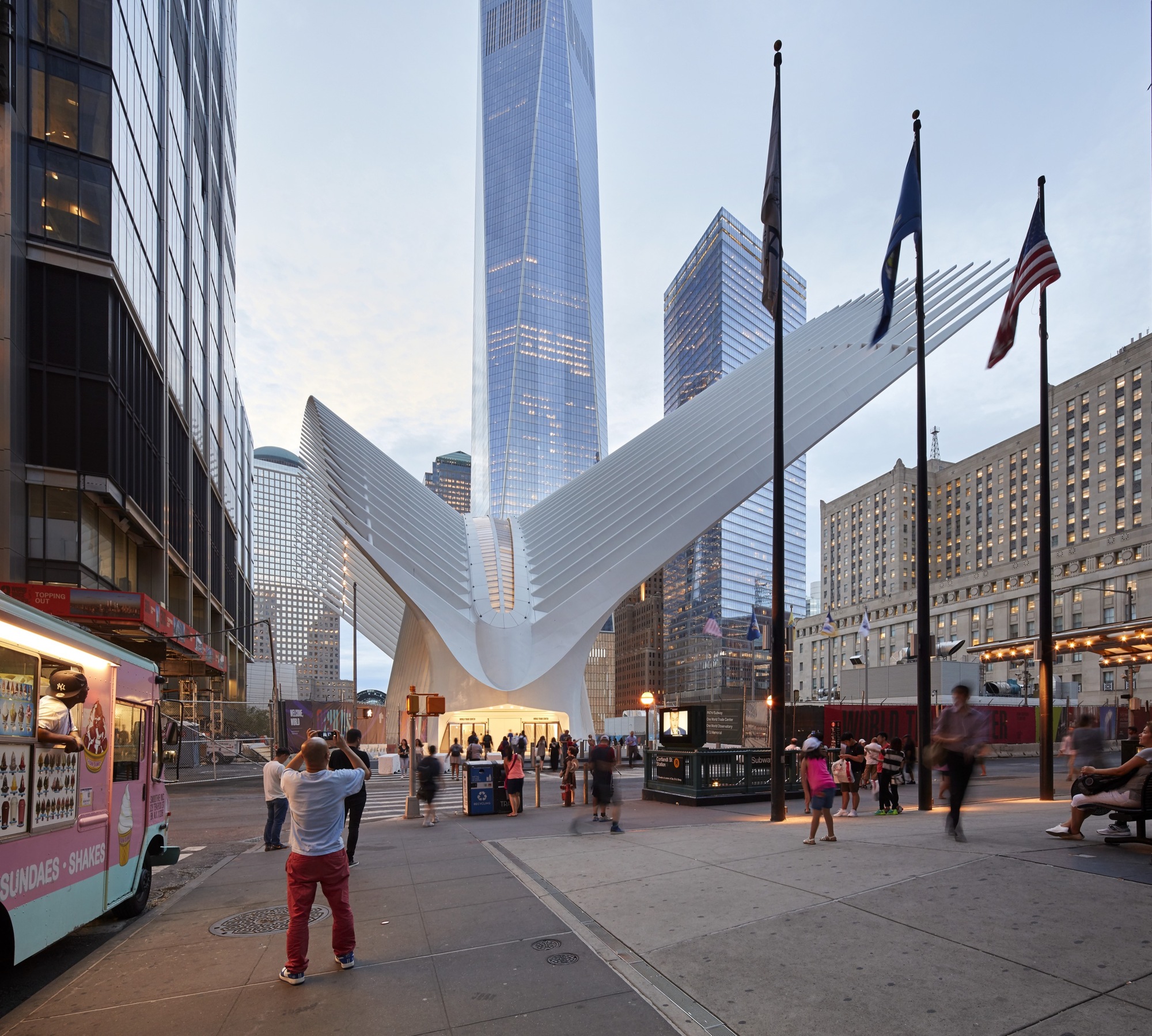 Gallery of Gallery: Calatrava's WTC Transportation Hub Photographed by ...