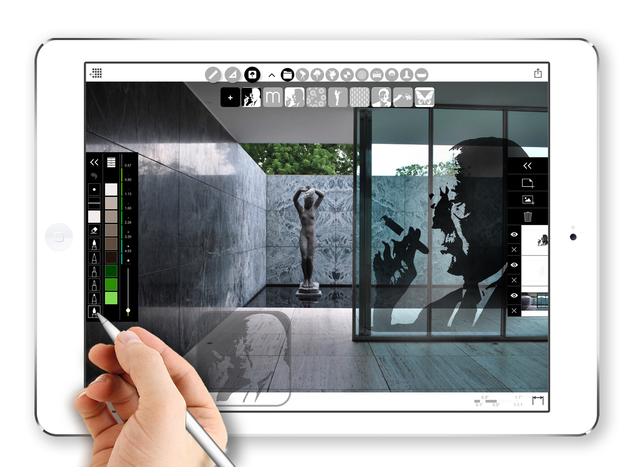 Gallery of The Stencil App That Gives You Custom Stencil Tools for ...
