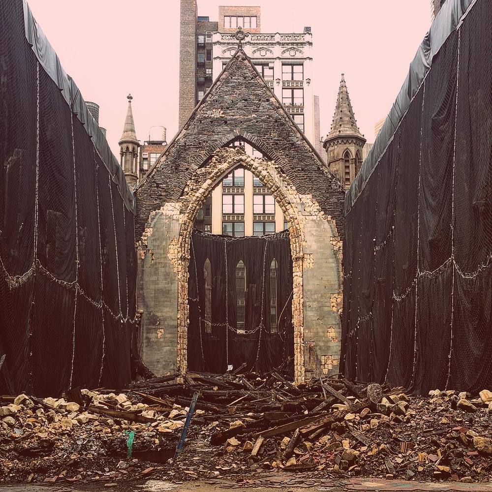 Gallery of Burned Cathedral of St. Sava Begins Reconstruction Process ...