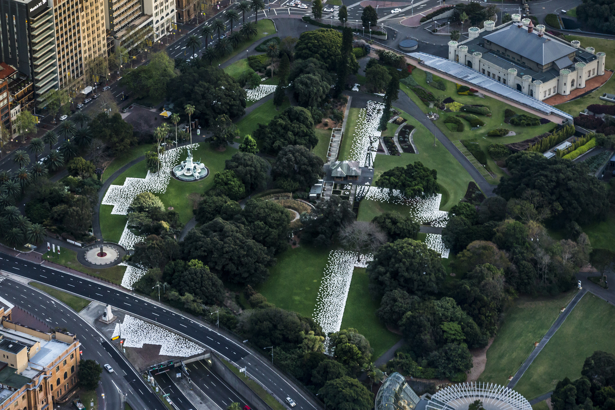 Gallery of Art Installation in Sydney Marks the Footprint of 19th ...