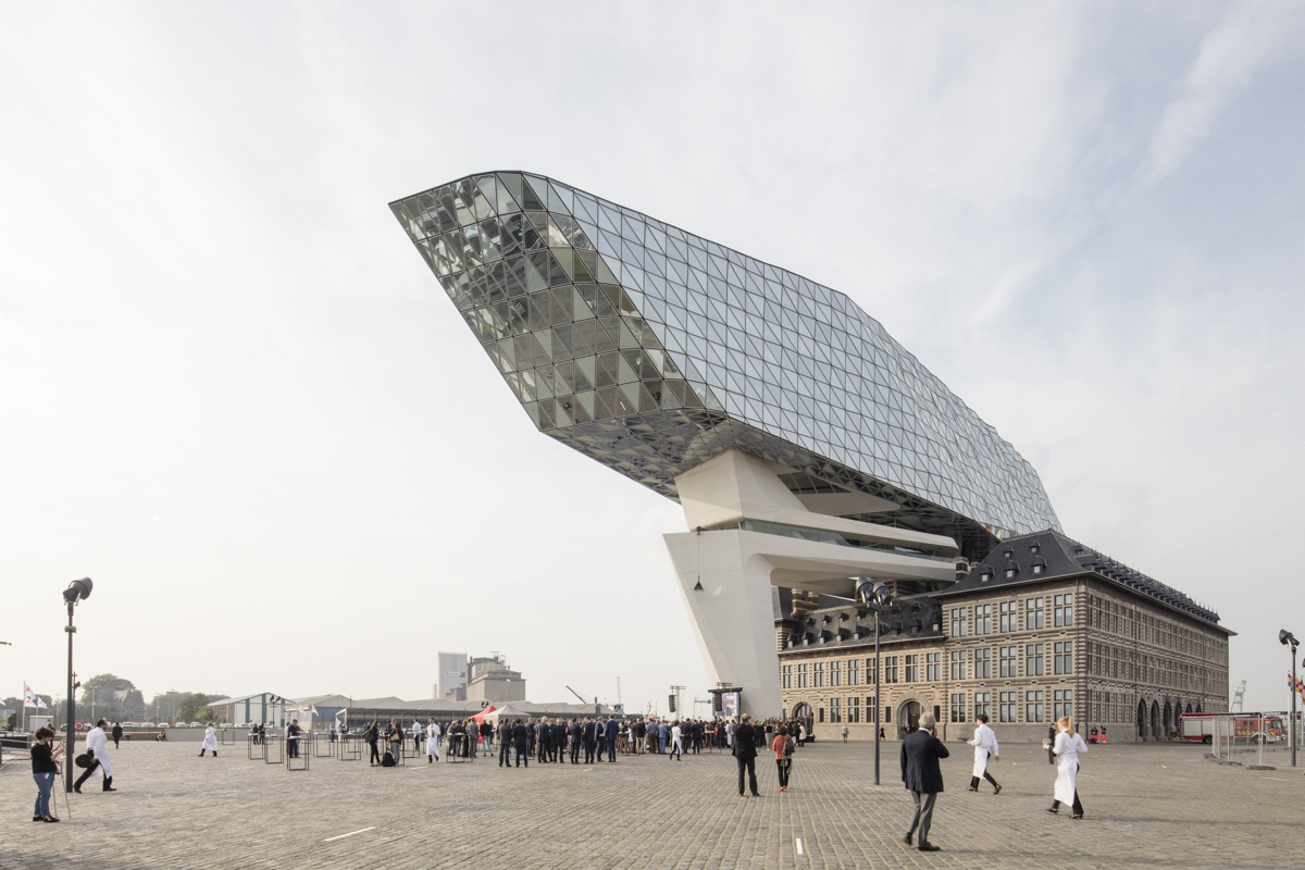 Gallery of Zaha Hadid Architects' Antwerp Port House Photographed by ...