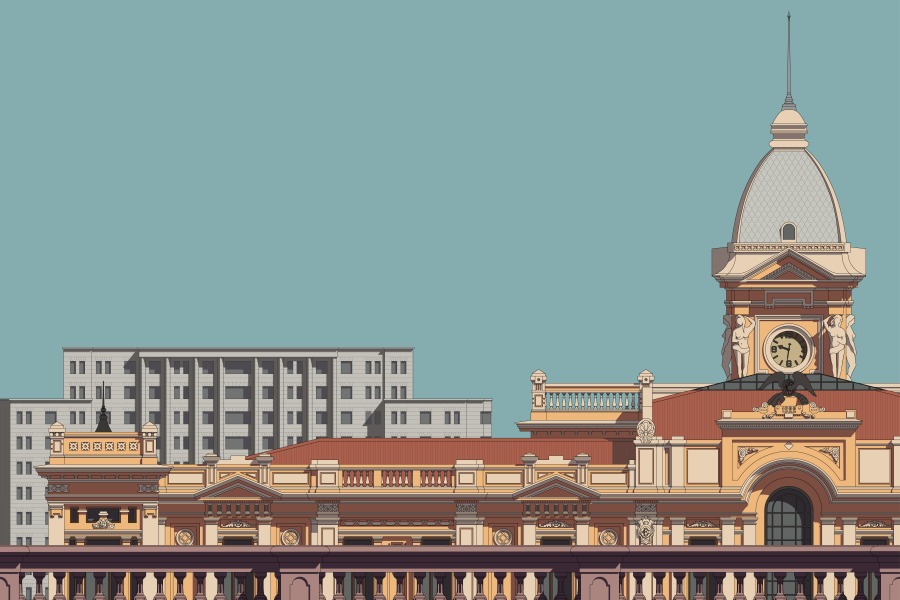 Galería de Ilustraciones realizadas en AutoCAD: 'Fachada Frontal' - 6