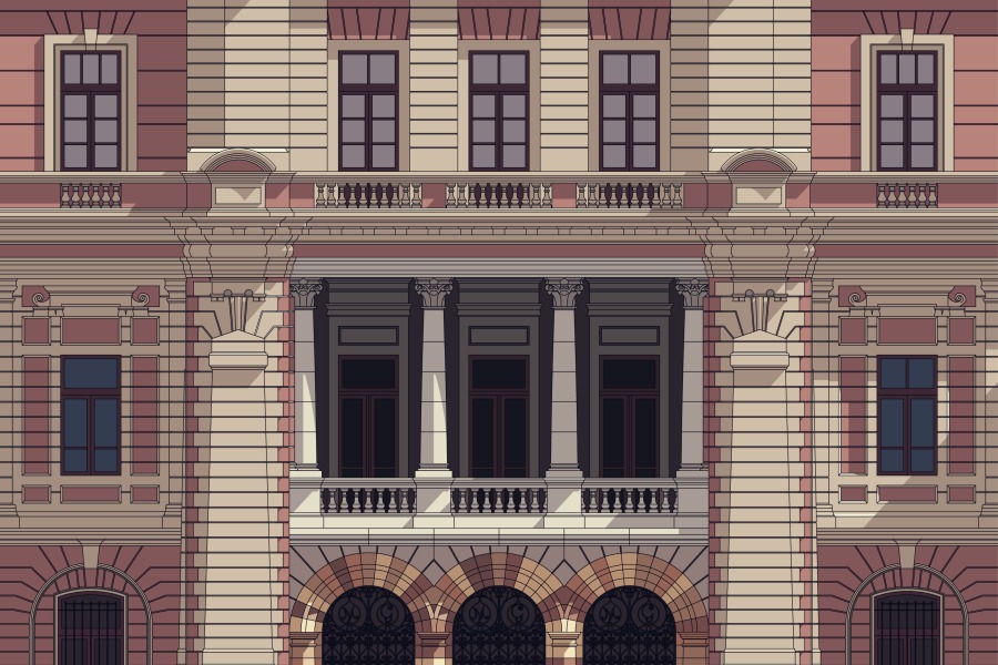 Galeria de Ilustrações feitas no AutoCAD: "Fachada Frontal" - 3