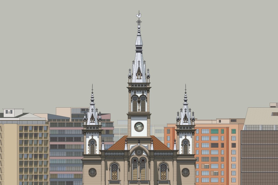 Gallery of Detailed, Colorful Elevation Drawings of Historic Brazillian ...