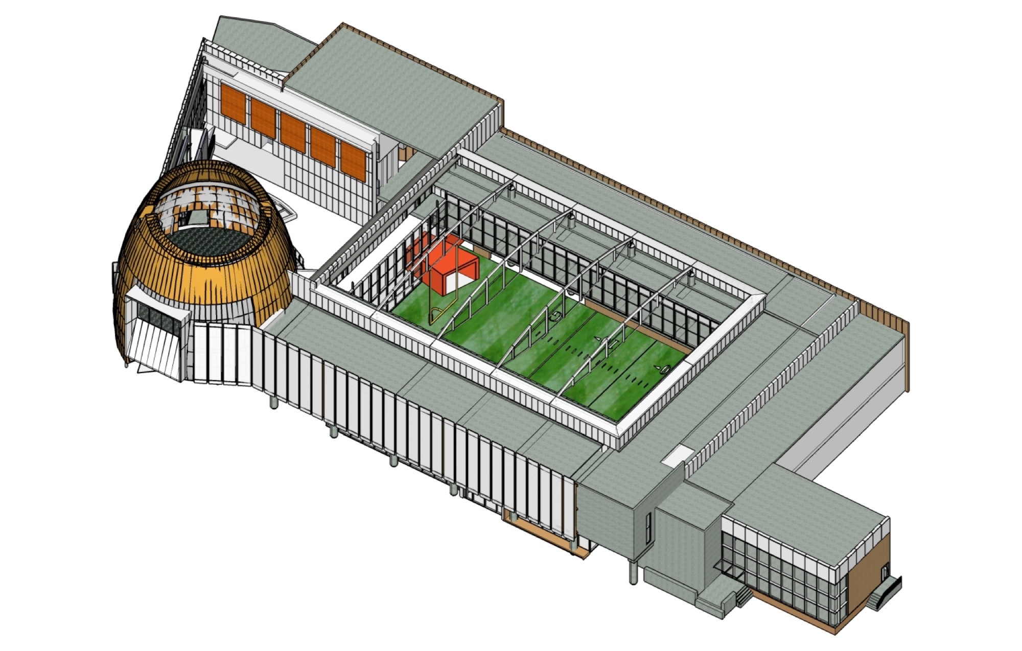 Gallery of College Football Hall of Fame / Tvsdesign - 18