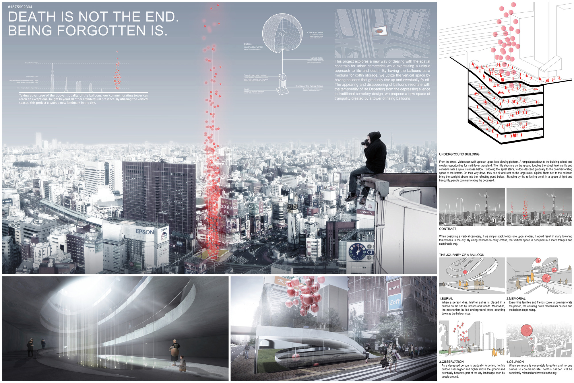 Gallery of Tokyo Vertical Cemetery Competition Winners Announced - 6