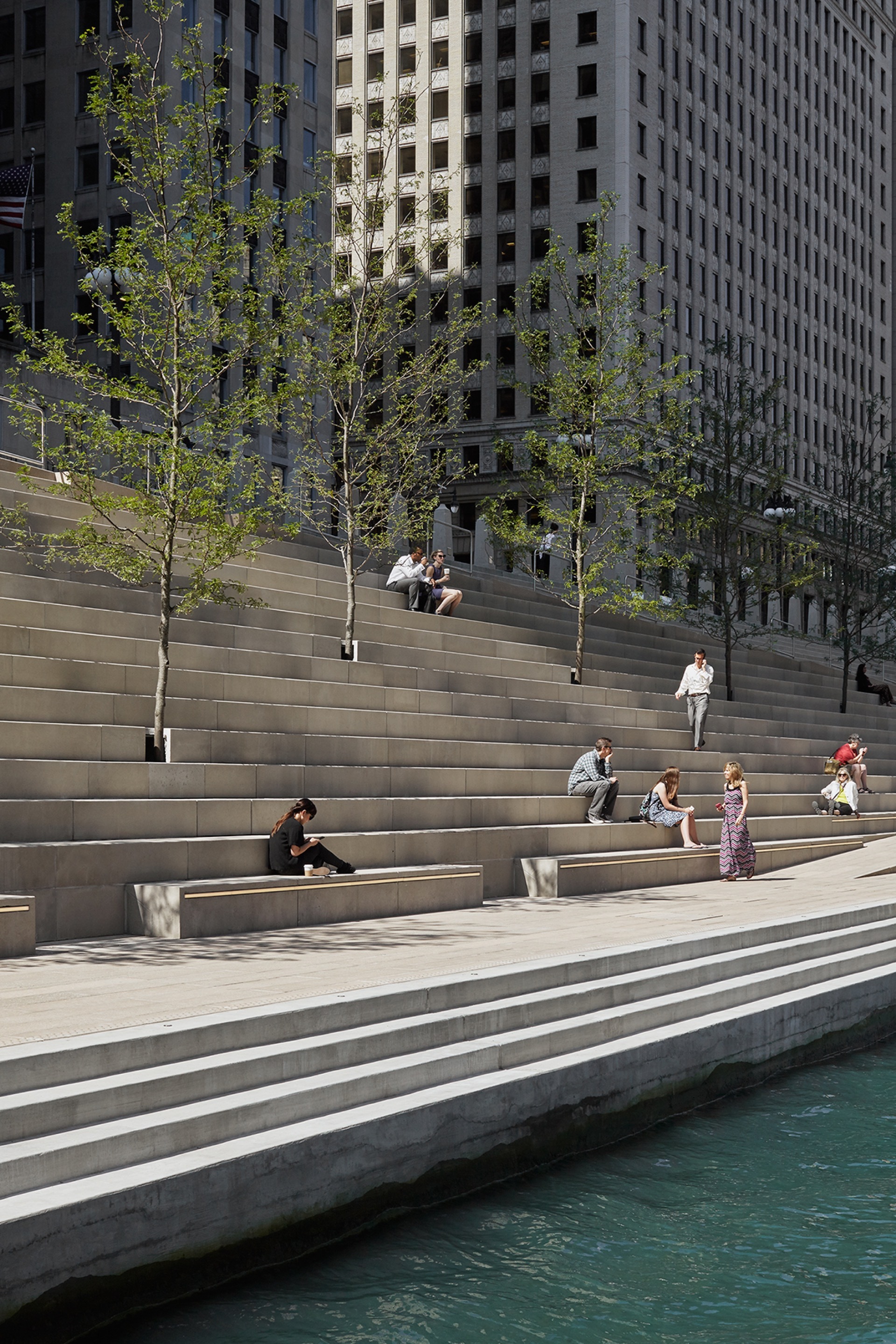 Gallery of Chicago Riverwalk Opens to the Public, Returning the City to ...