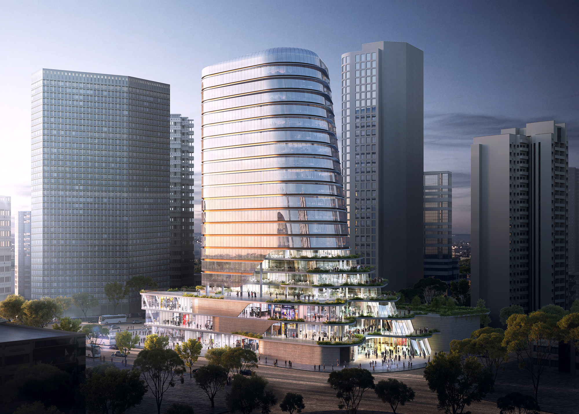 Aedas' "Cloud on Terrace" Will Bring Vertical Public Space to the Heart ...