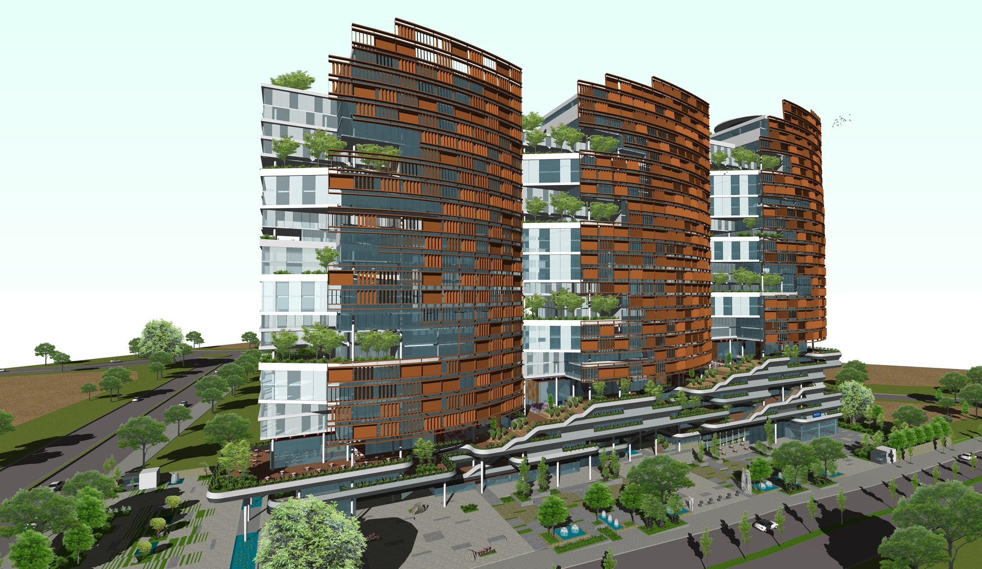 Gallery of CnT Architects Provide Two Options for Design of Aurobindo ...