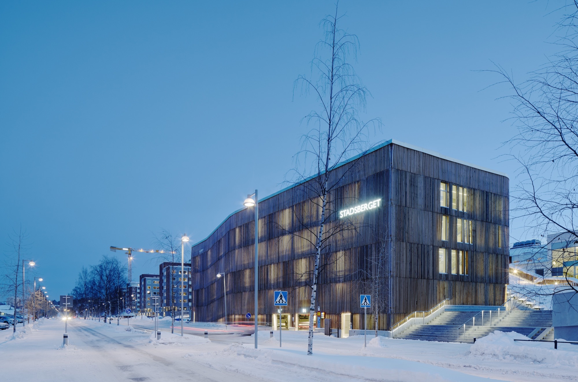 Gallery of The Parking Garage that Moonlights as a Sledding Slope ...