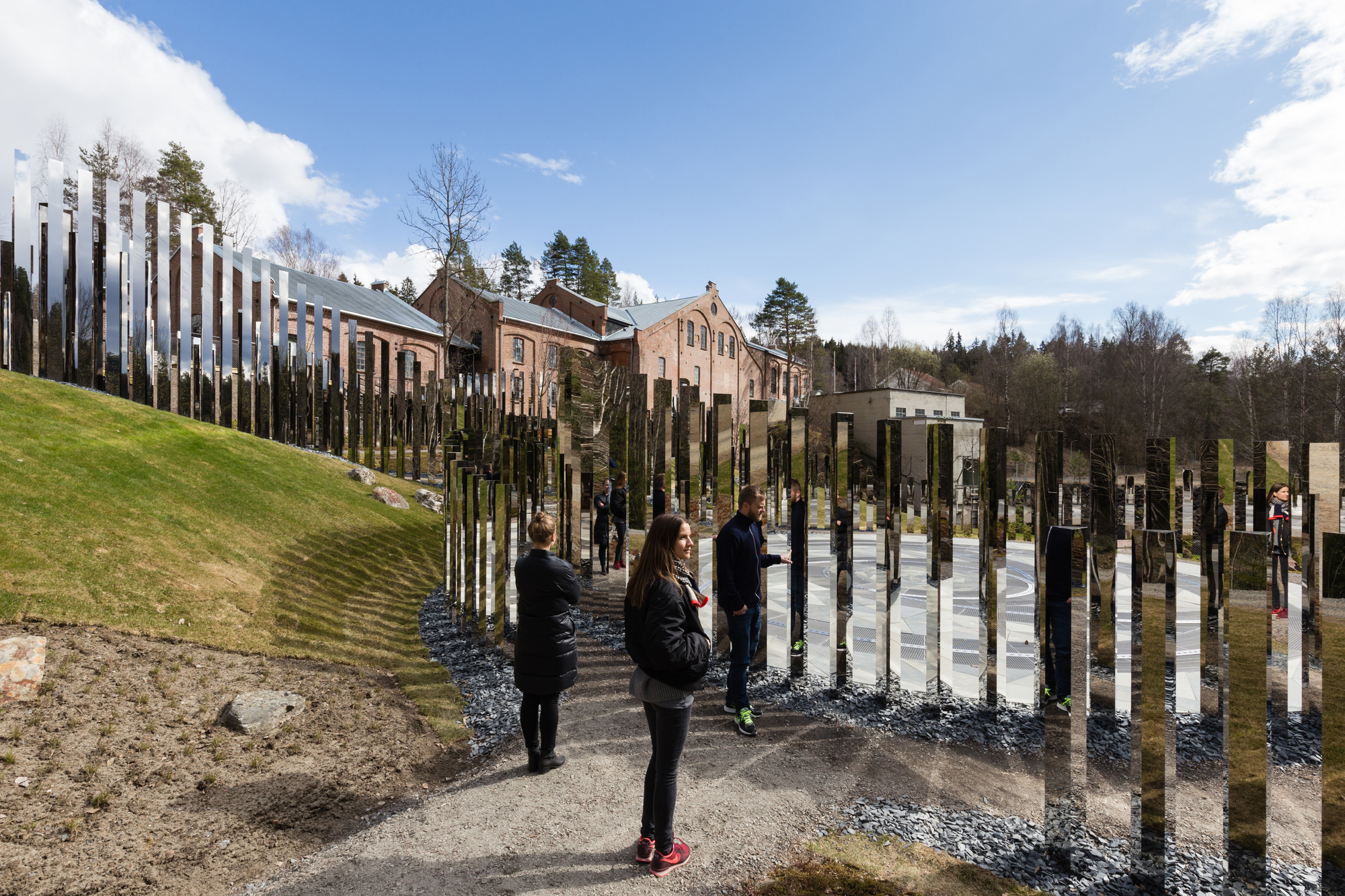 Gallery of New Oslo Installation Reflects Norwegian Landscape in ...