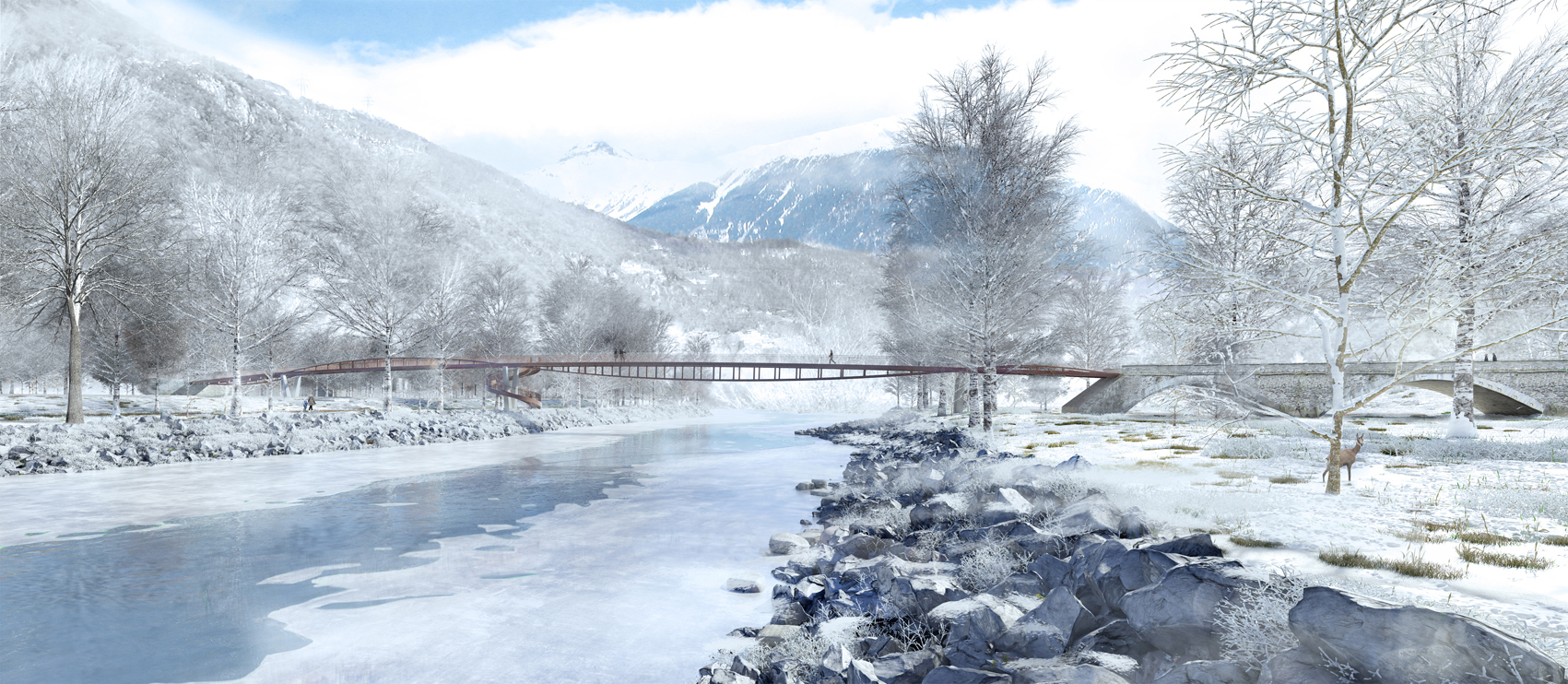 Gallery of AZPML + DFN Win Competition for Rippling Bridge in ...