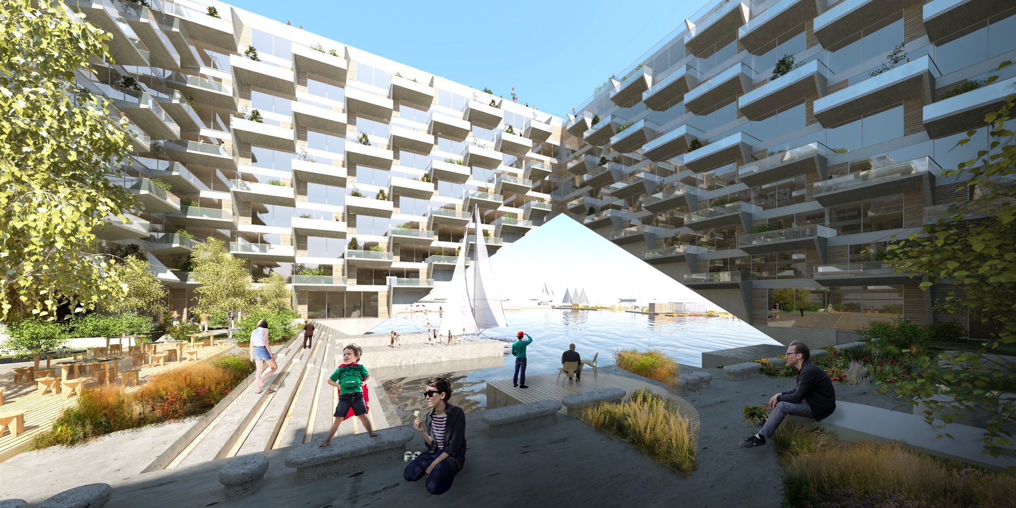 BIG and BARCODE Win Competition for the Sluishuis Housing Development ...