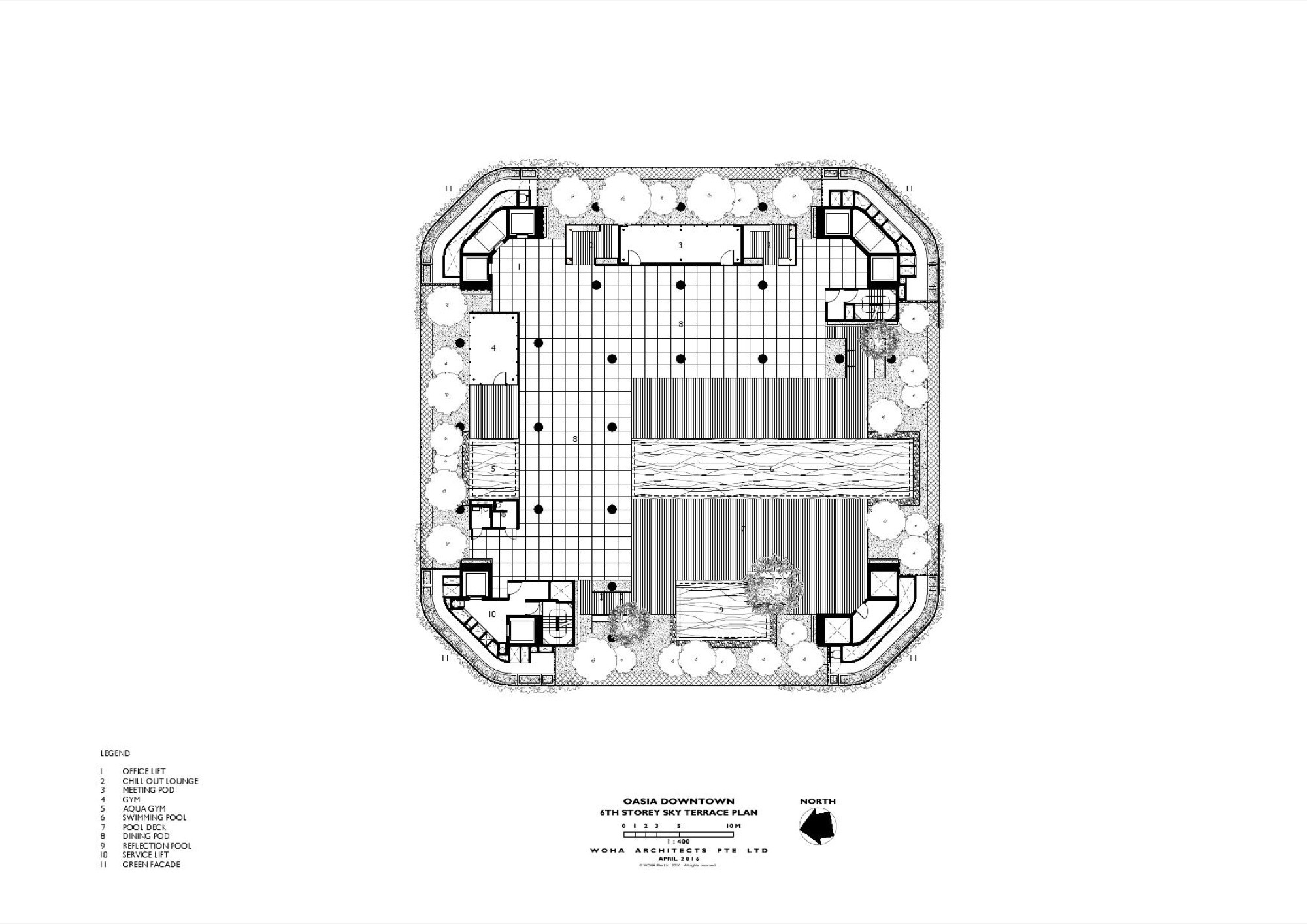 画廊 新加坡绿洲酒店 / WOHA - 24