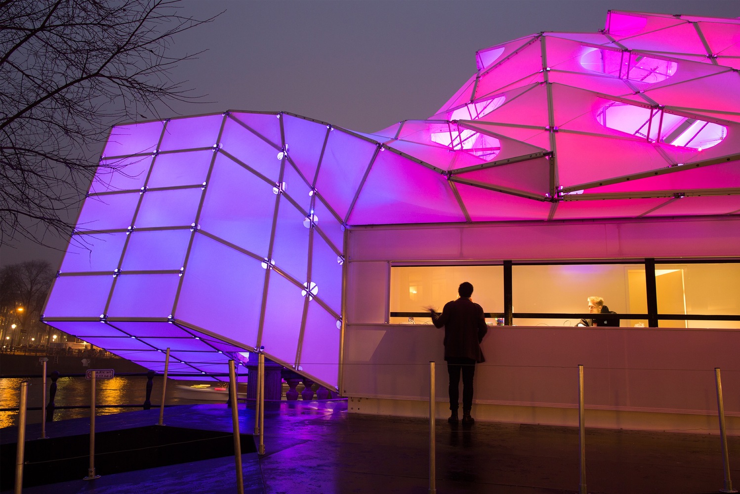 Gallery of UNStudio + MDT-tex Erect Biomimetic Pavilion at the ...