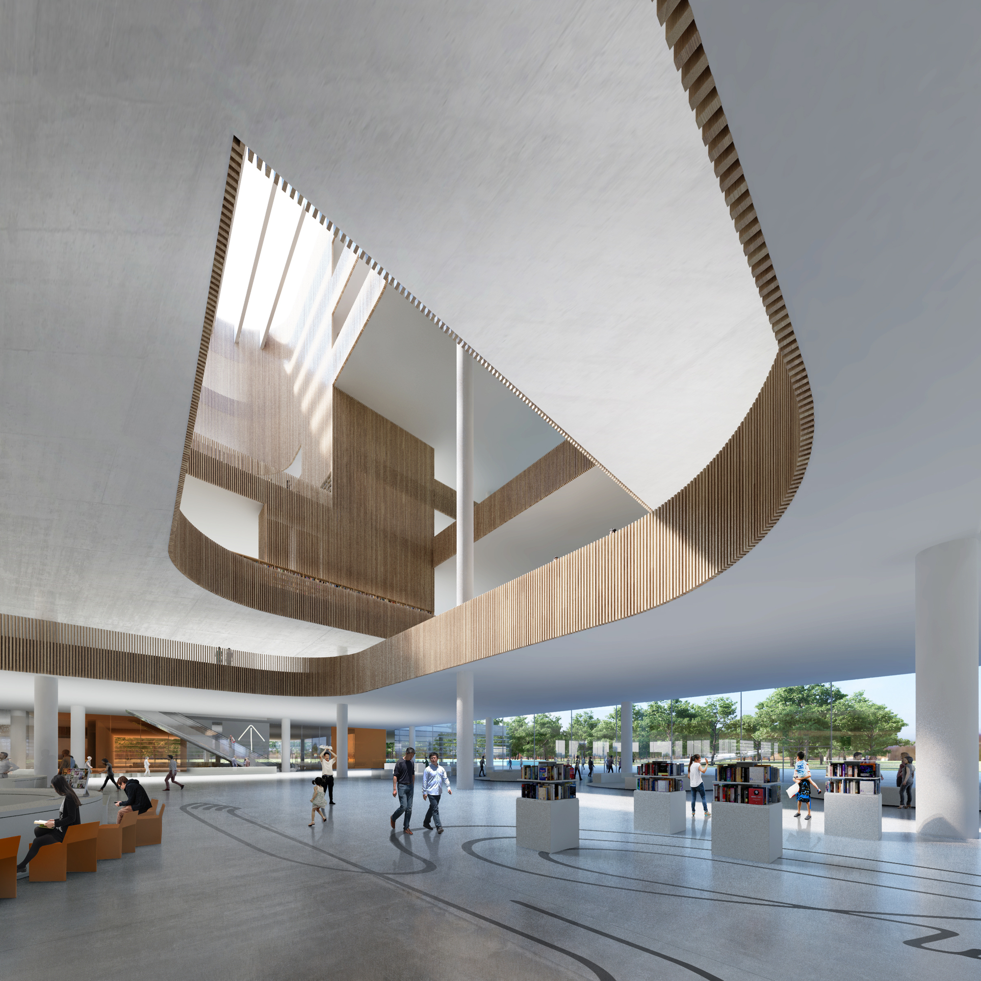 Gallery of Schmidt Hammer Lassen Design New Shanghai Library - 9