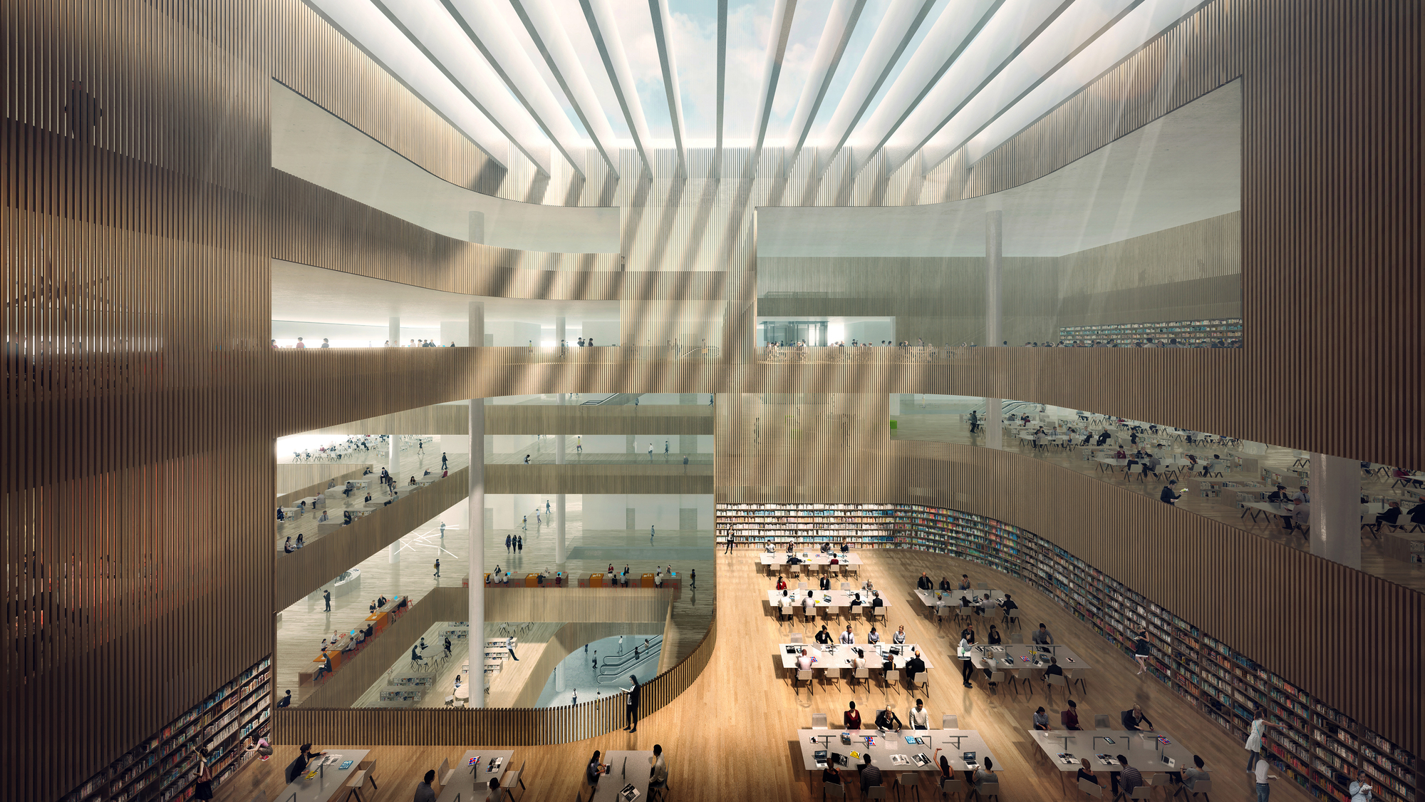 Gallery of Schmidt Hammer Lassen Design New Shanghai Library - 2