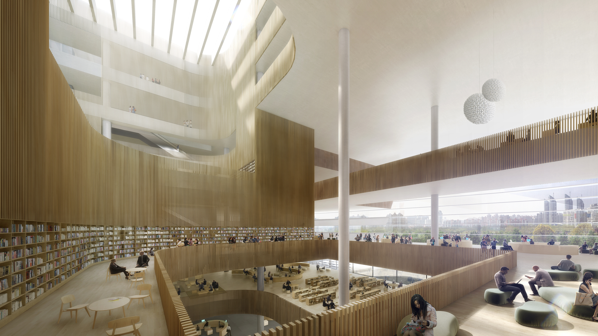 Gallery of Schmidt Hammer Lassen Design New Shanghai Library - 11