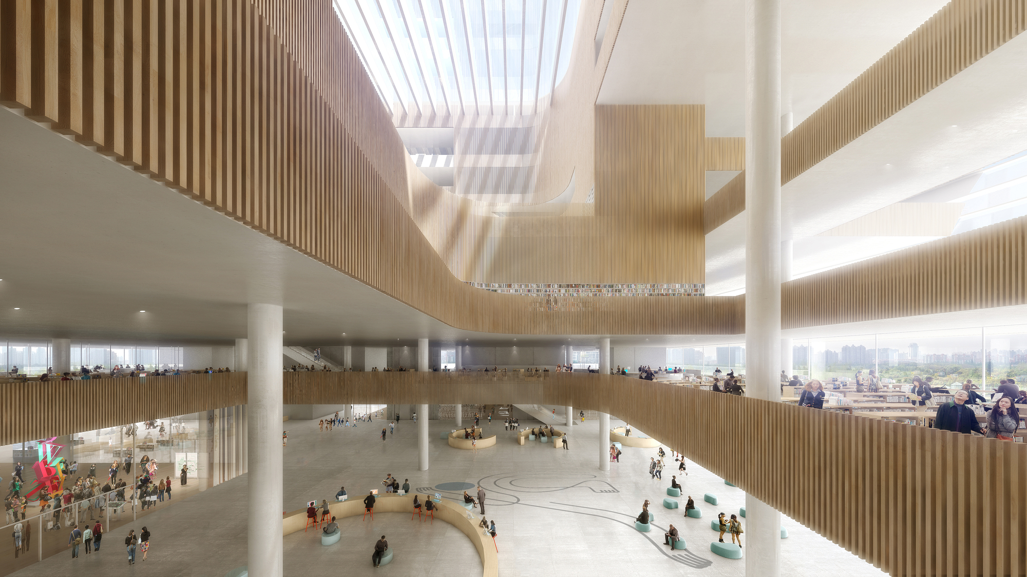 Gallery of Schmidt Hammer Lassen Design New Shanghai Library - 13