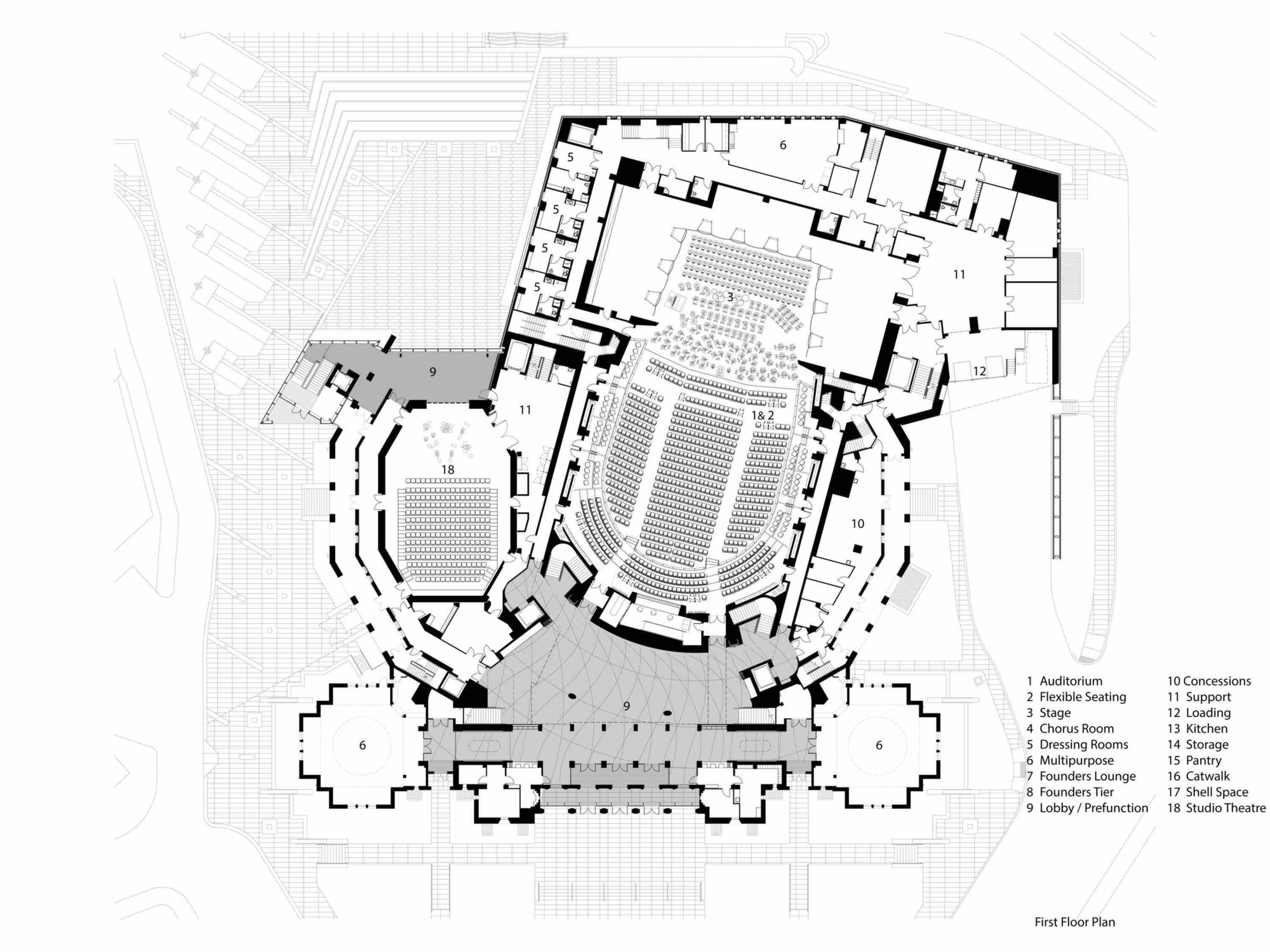 Gallery of Tobin Center for the Performing Arts / LMN + Marmon Mok - 38