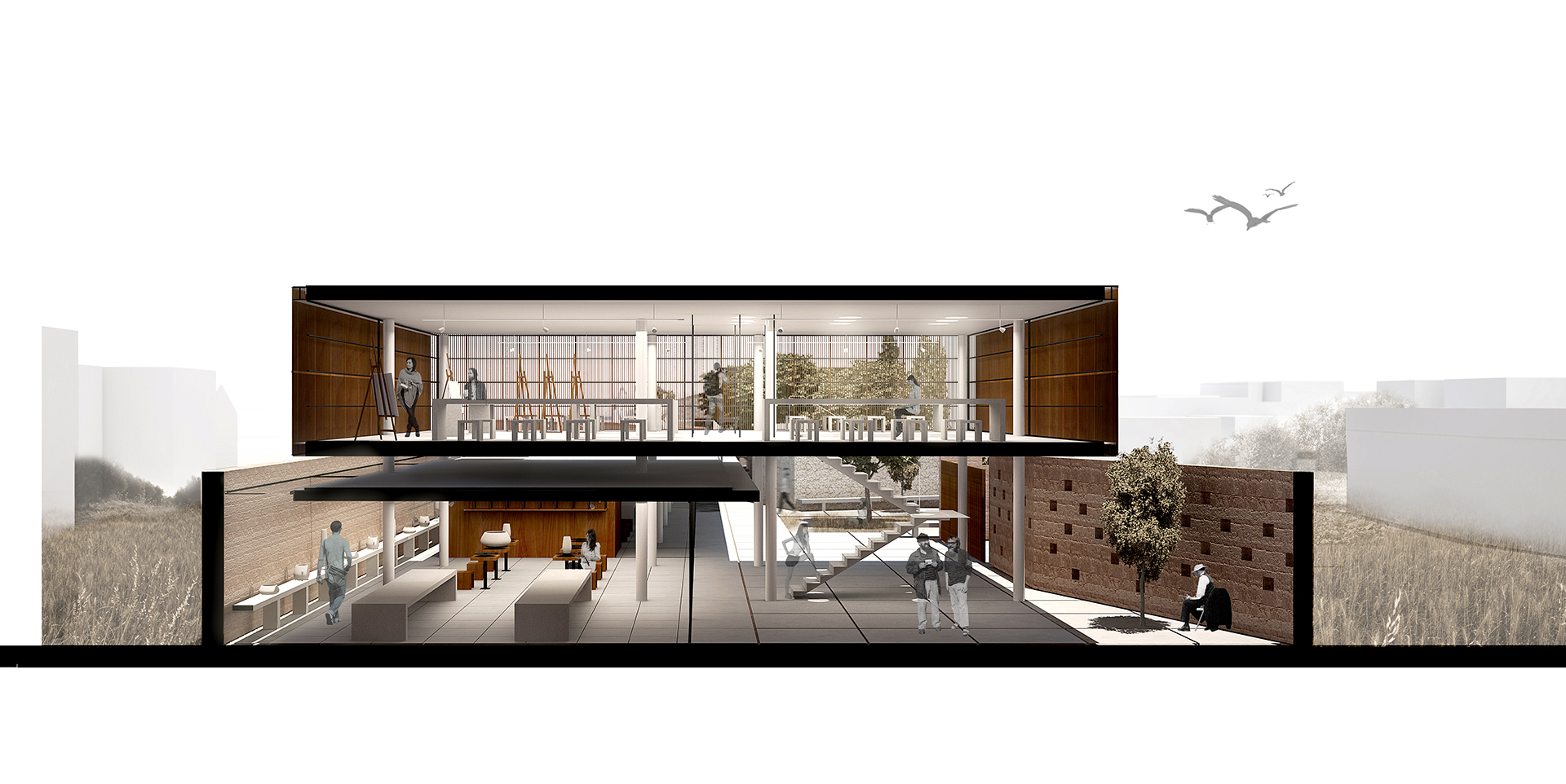 Gallery of Winning Proposal for Cultural Village Mixes Architectural ...