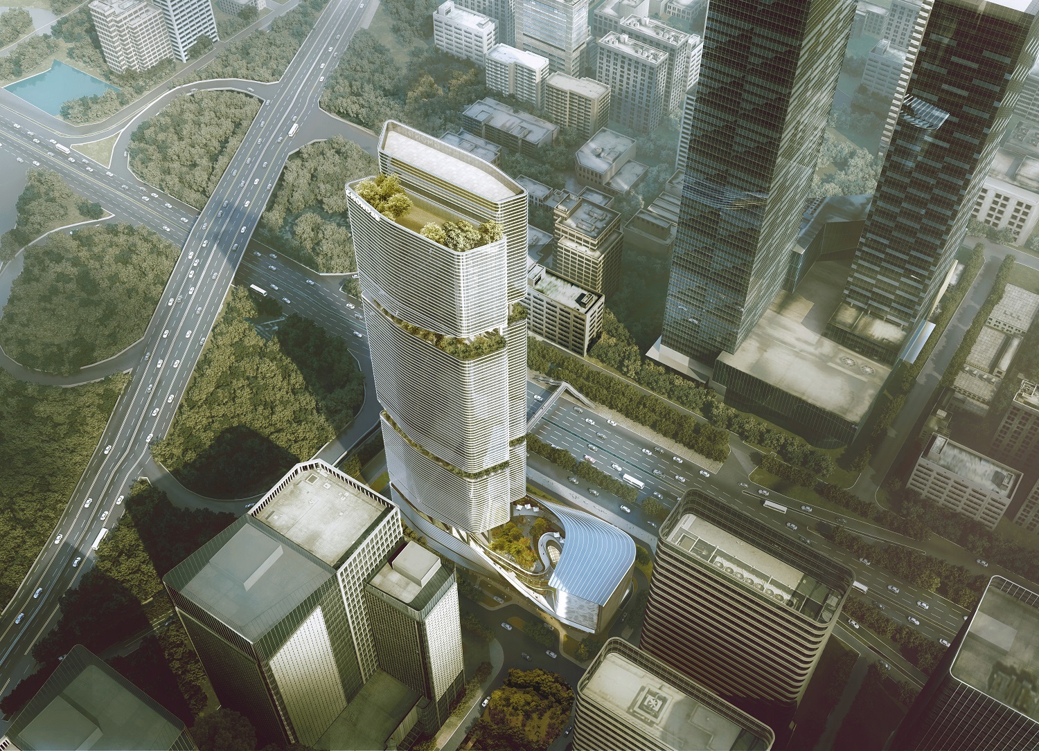 Gallery of Aedas Releases Plans for Blooming Bamboo-Inspired Tower in ...