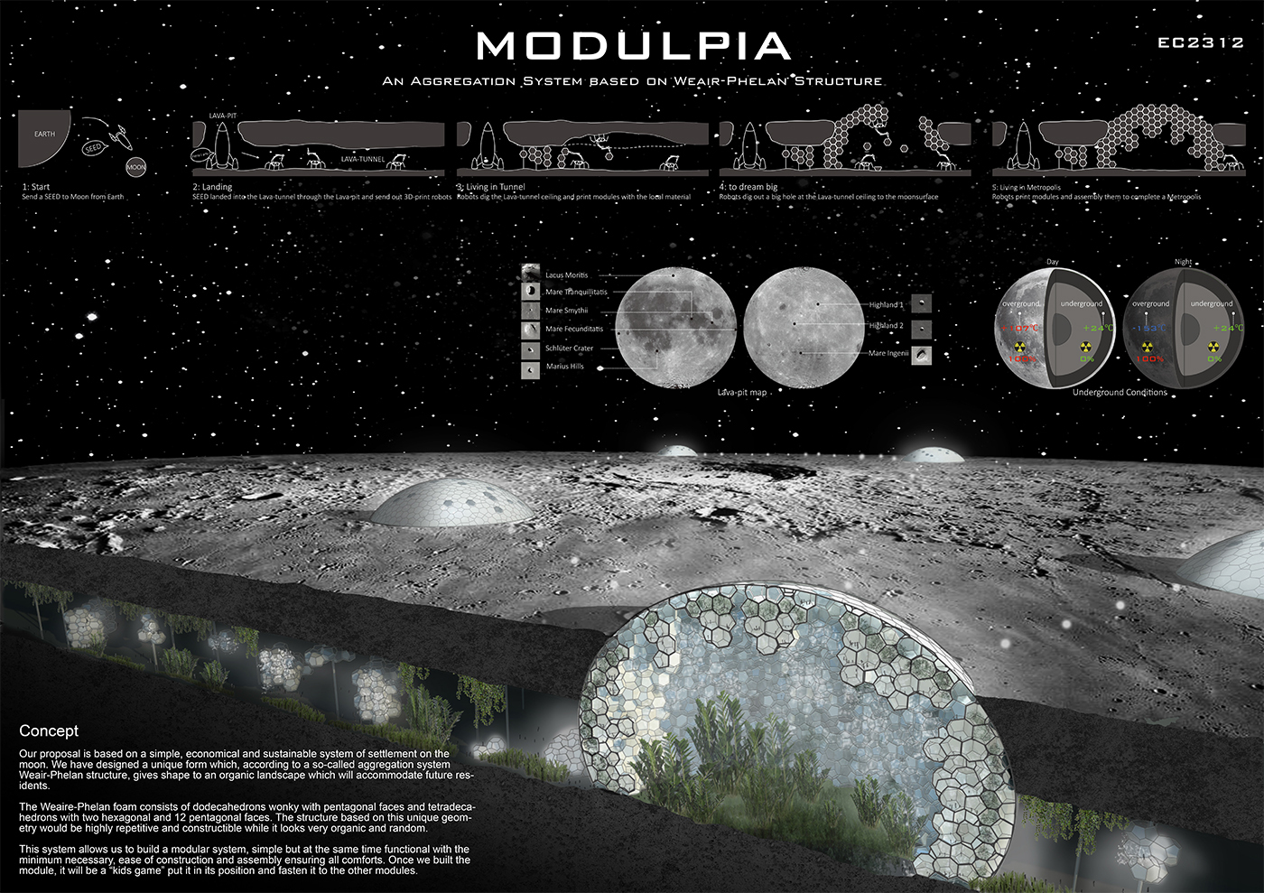 Gallery of 9 Visions for Lunar Colonies Selected as Winners in ...