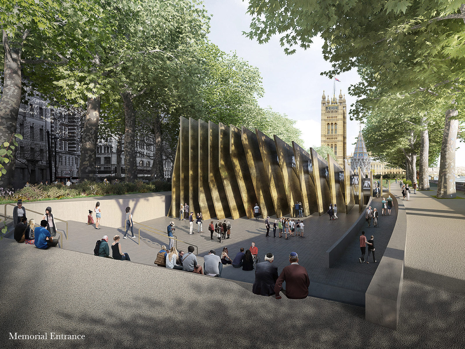 Gallery of 10 Shortlisted Designs for London Holocaust Memorial ...