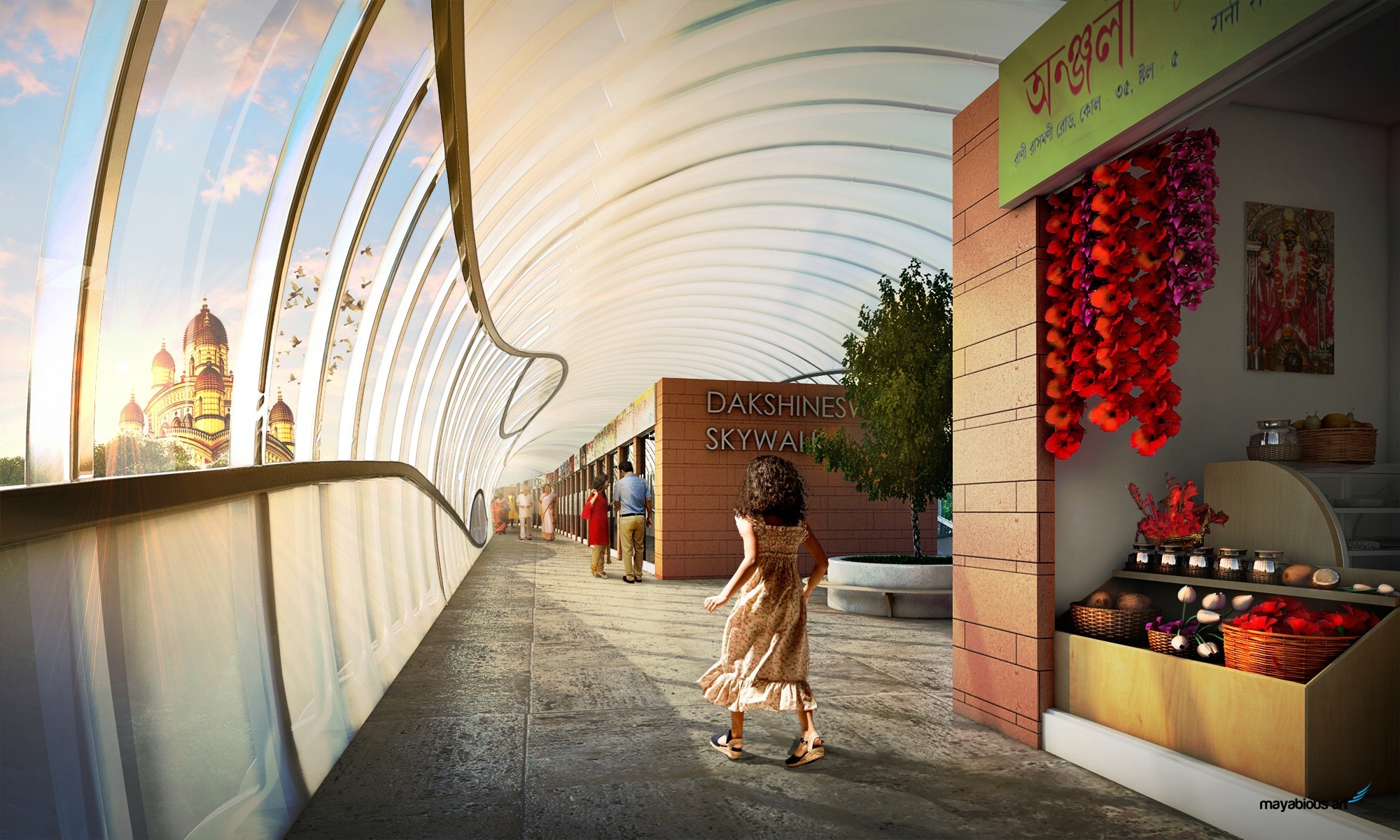 Gallery of Pedestrian Skywalk to Improve Kolkata Temple Traffic - 10