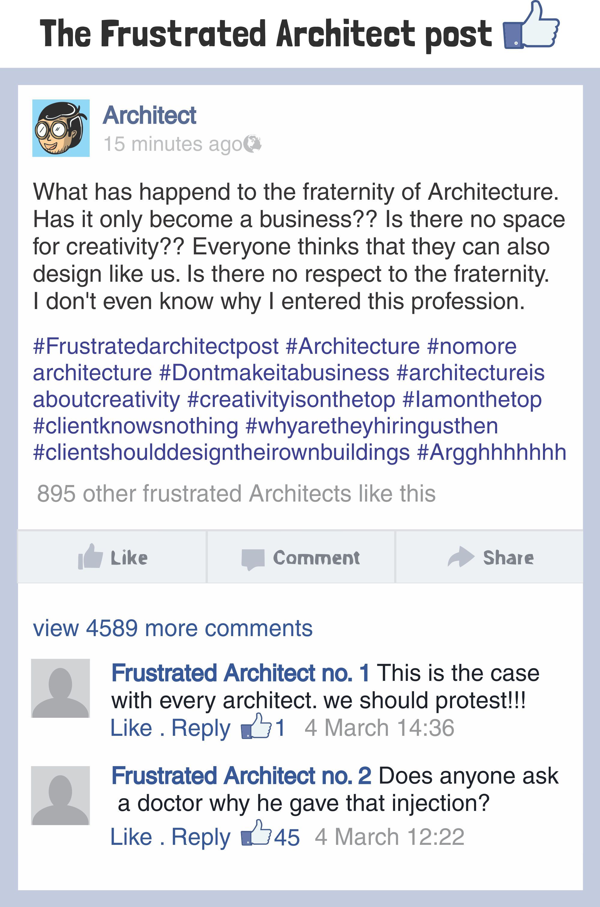 Gallery of Architects and Their Facebook Posts - 8