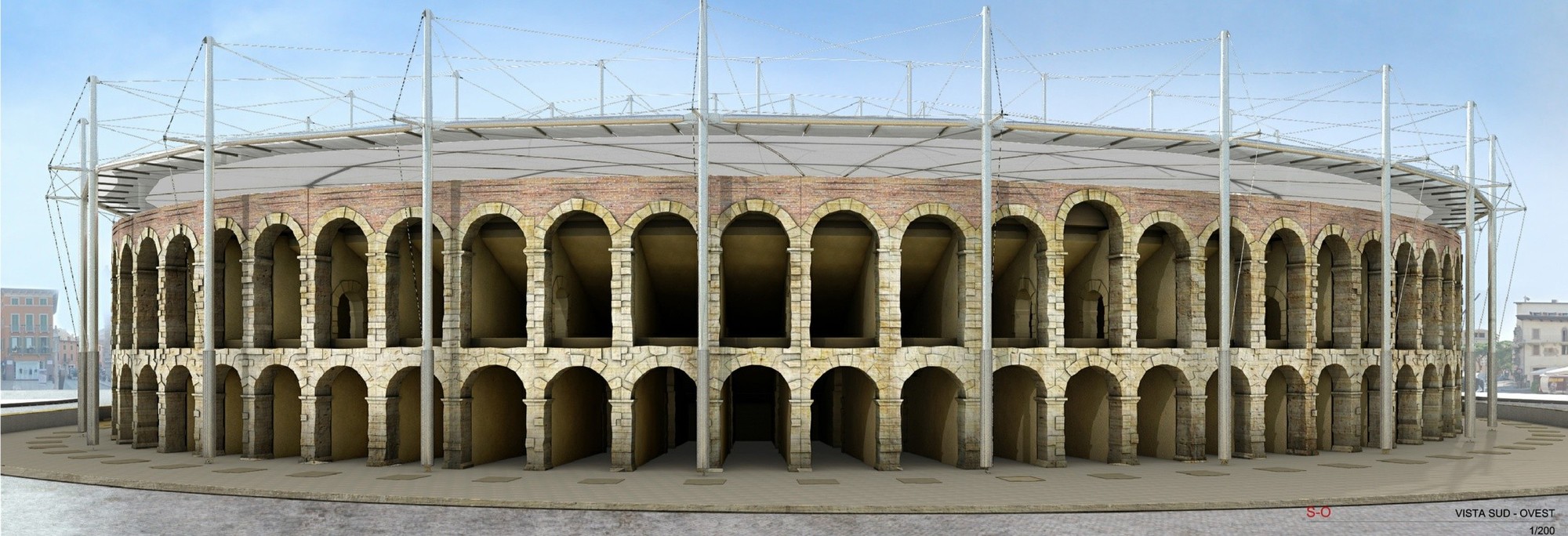 Gallery of A Roof for Verona’s Roman Amphitheater – Competition Winners ...