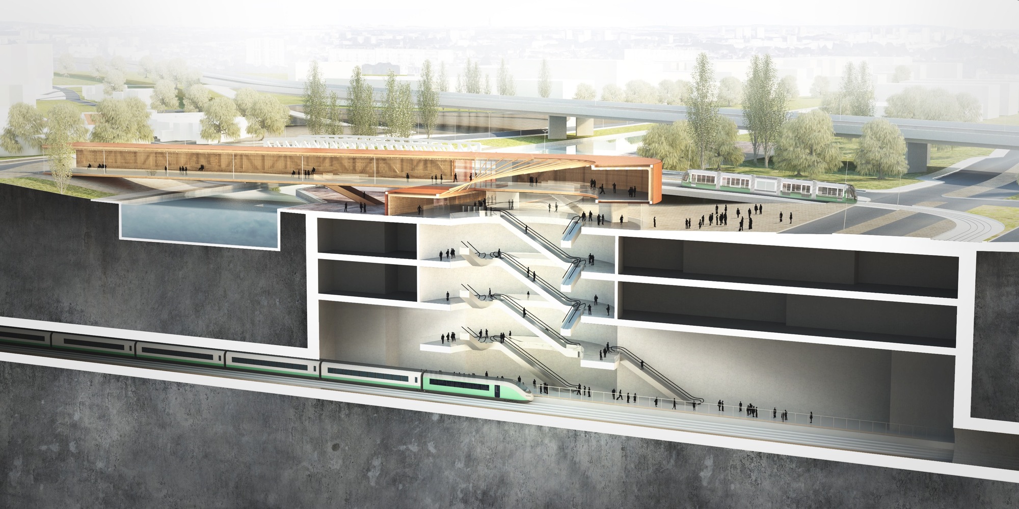 Gallery of Pont De Bondy Metro Station / BIG + Silvio d’Ascia ...