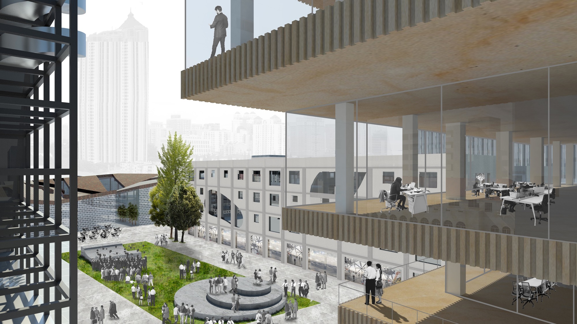 Gallery of OMA to Regenerate Historic Columbia Circle in Shanghai - 10