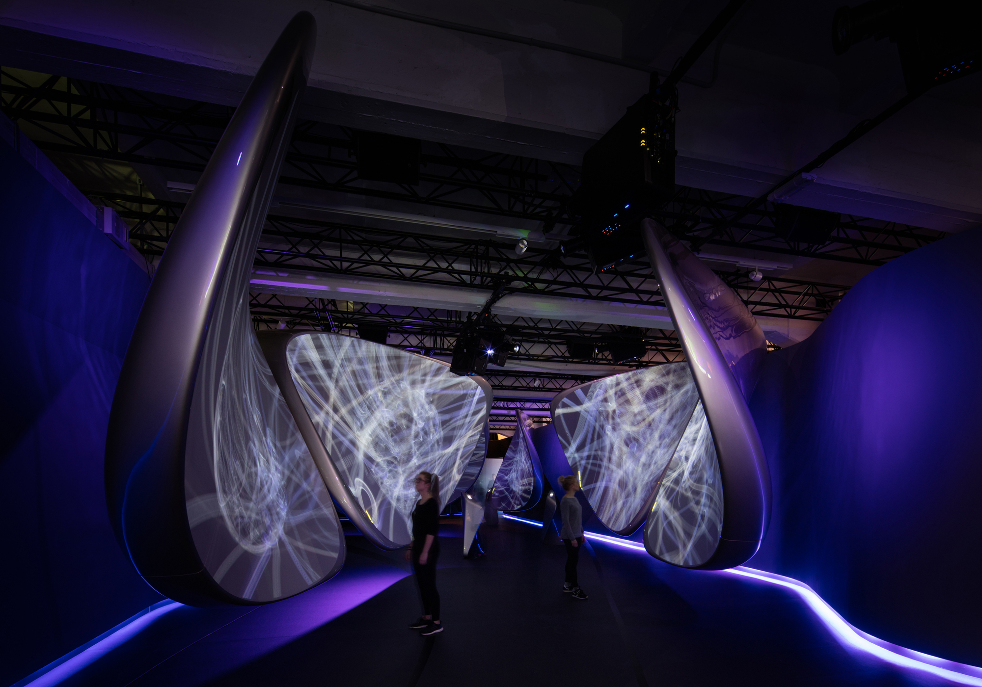 Gallery of Zaha Hadid Architects Creates Immersive Digital Installation ...