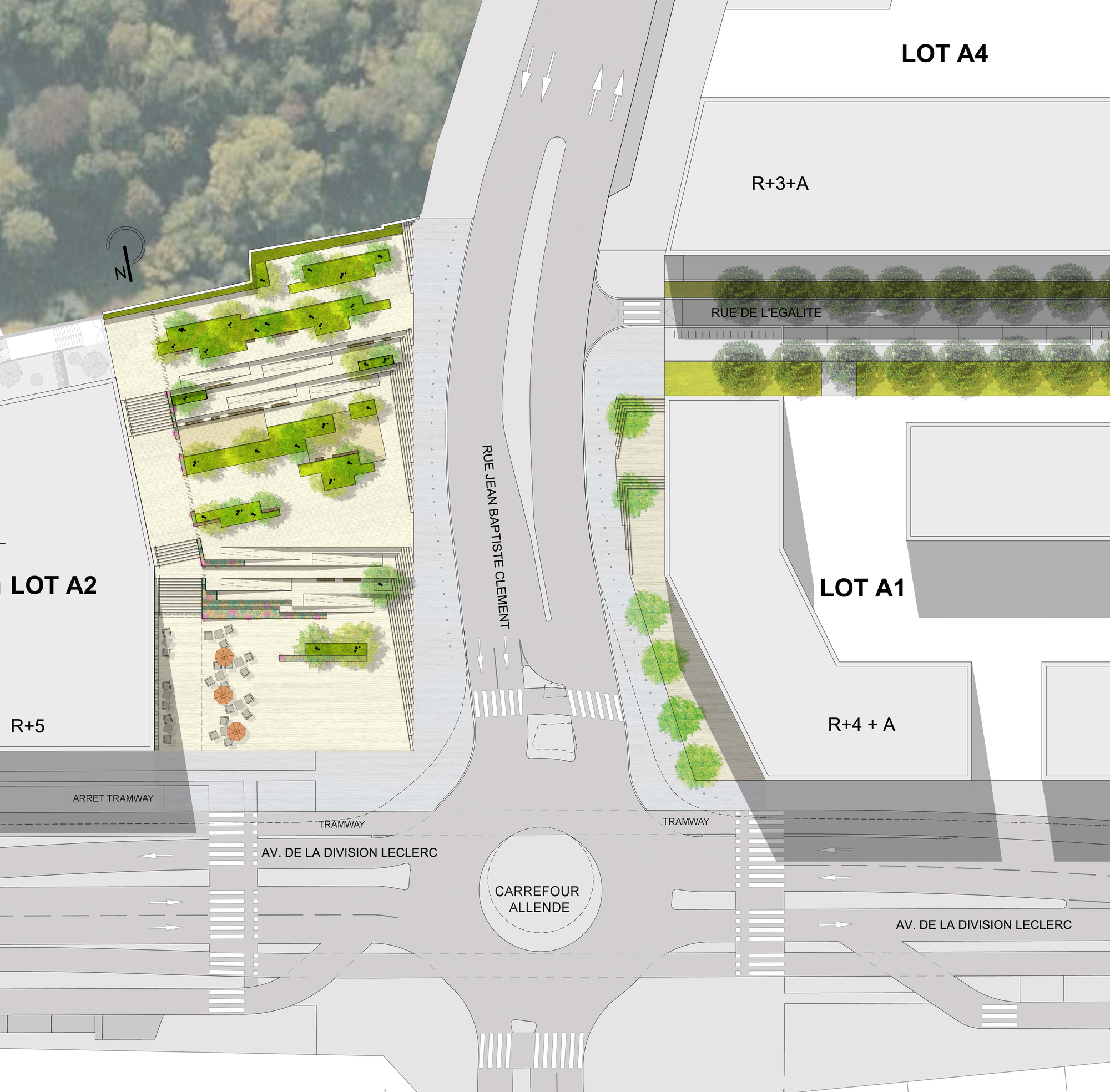 Gallery of Town Entrance in Chatenay Malabry / Ateliers 2/3/4/ - 27