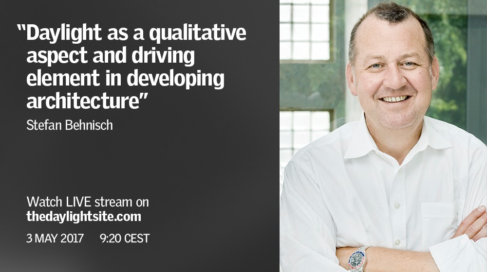 Stefan Behnisch: LIVE KEYNOTE from the 7th VELUX Daylight Symposium ...