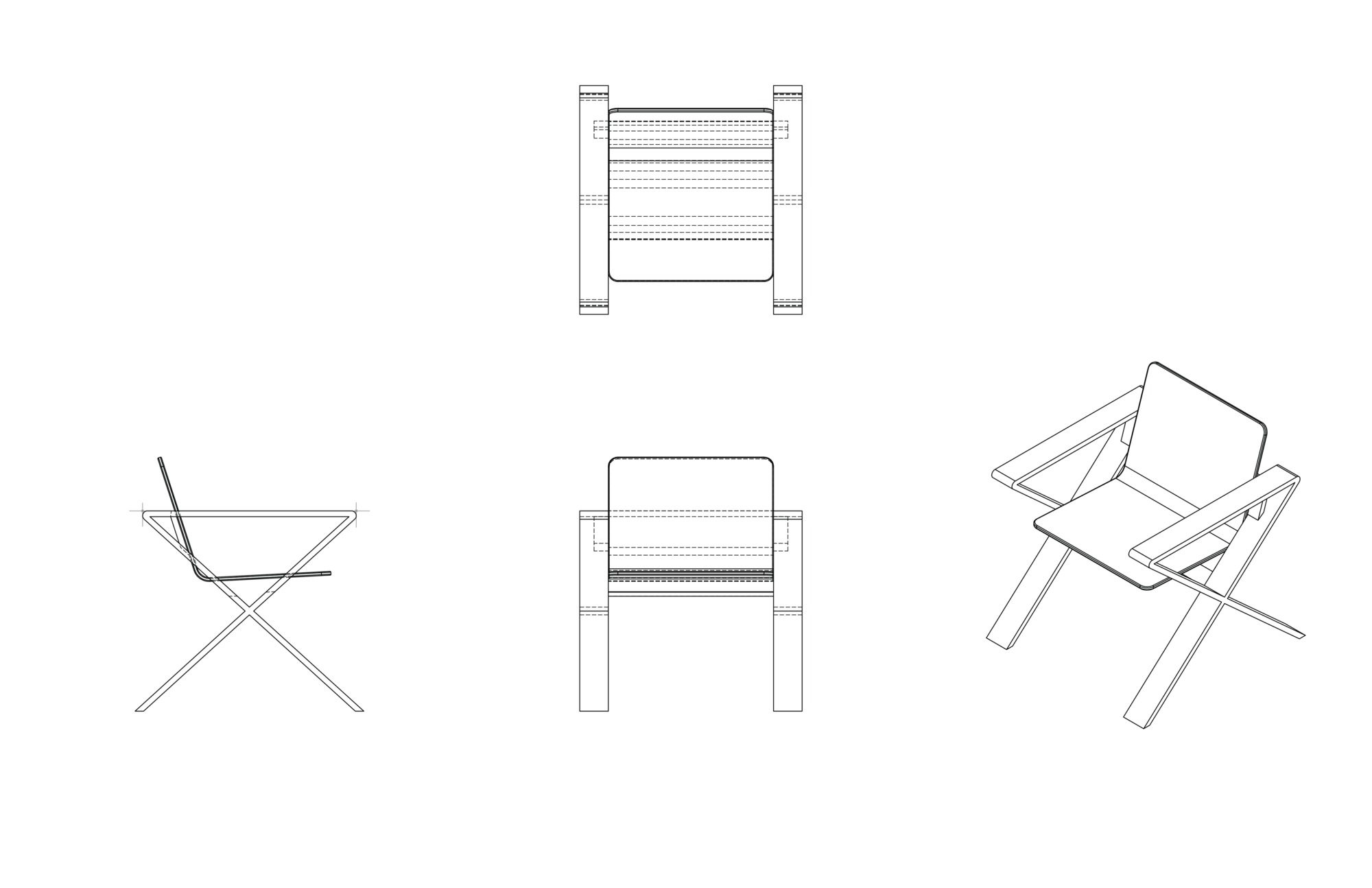 Galería de X Chair, un asiento moderno y ergonómico de madera moldeada - 14