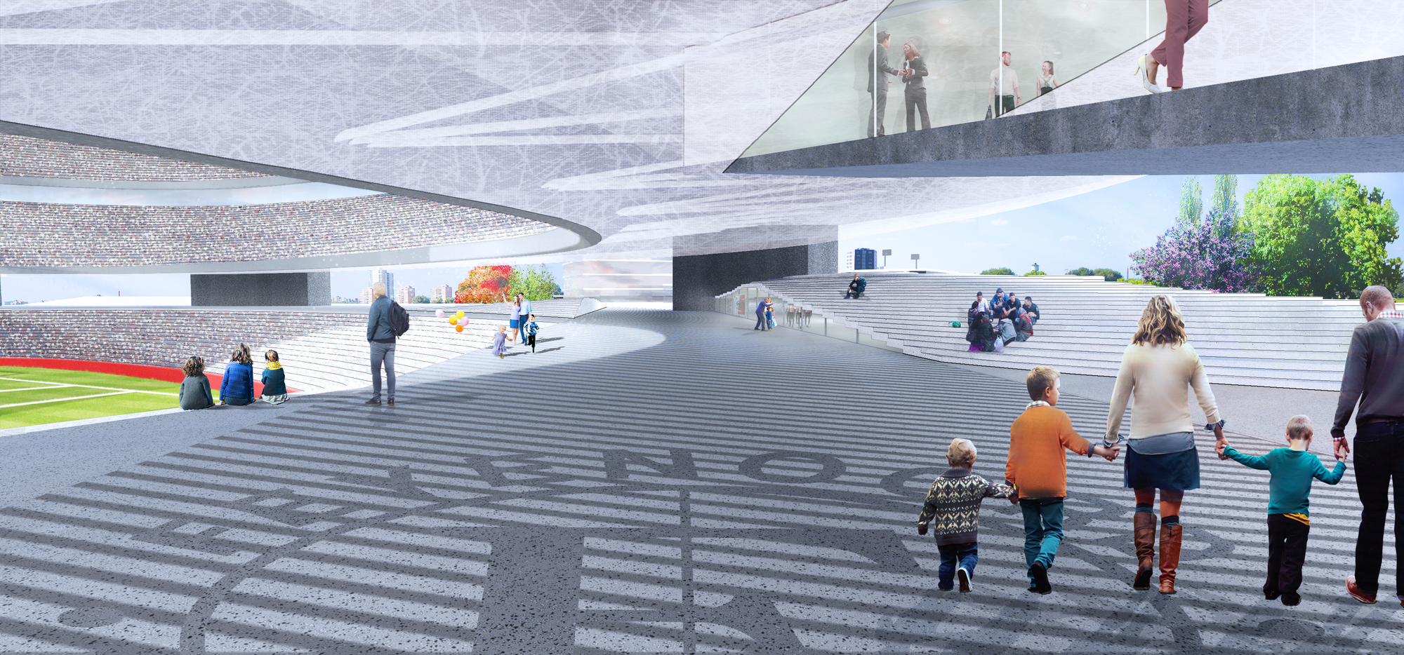 Galeria de Projeto de OMA para estádio e masterplan em Roterdã recebe ...