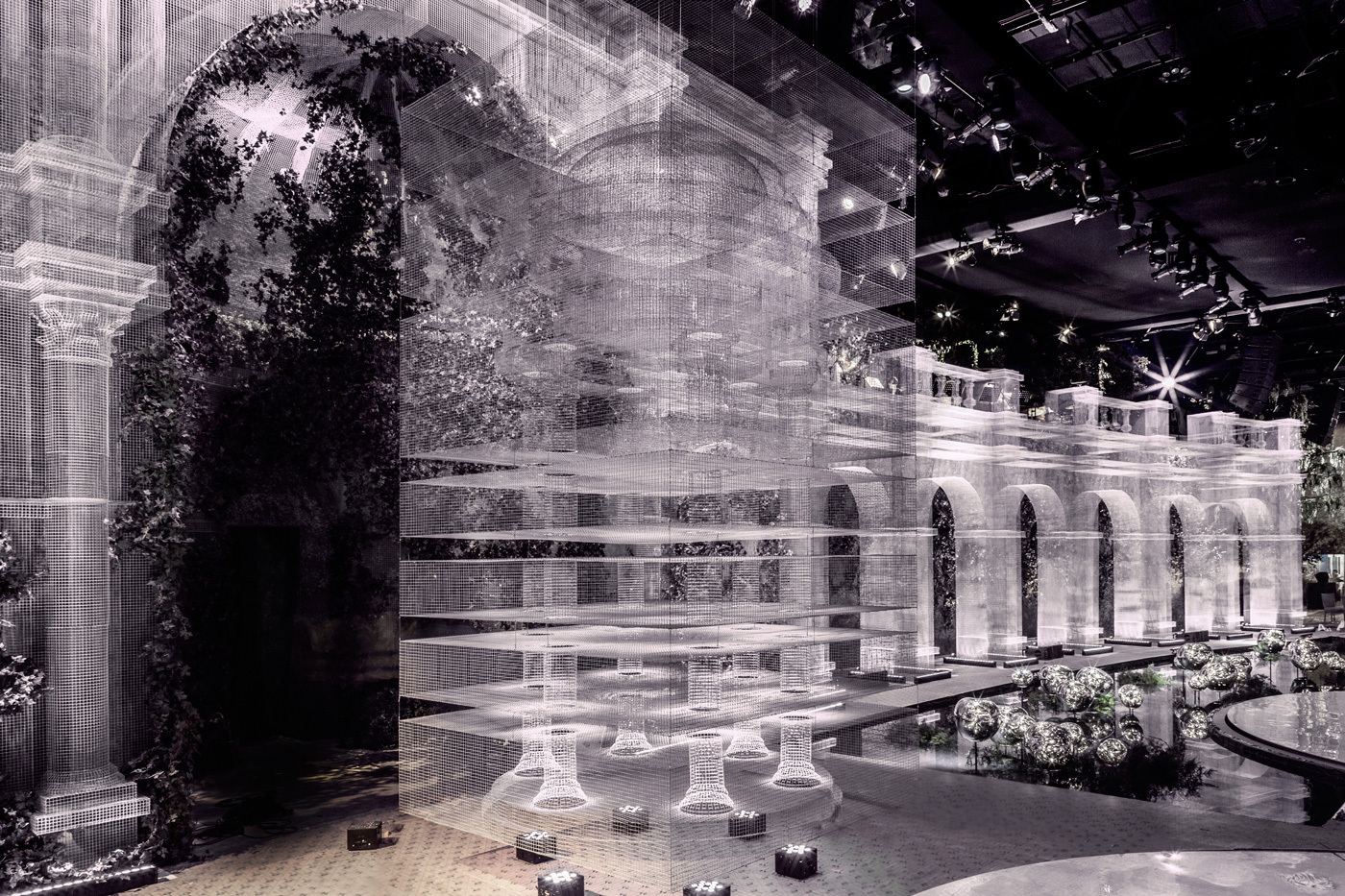 Gallery of Wire Mesh Installation Features Architectural Fragments ...