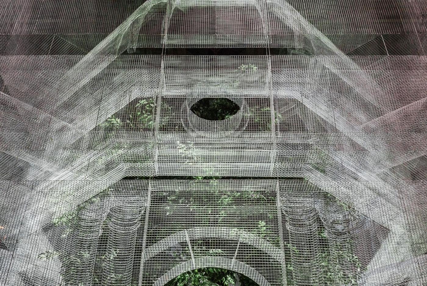 Gallery of Wire Mesh Installation Features Architectural Fragments ...