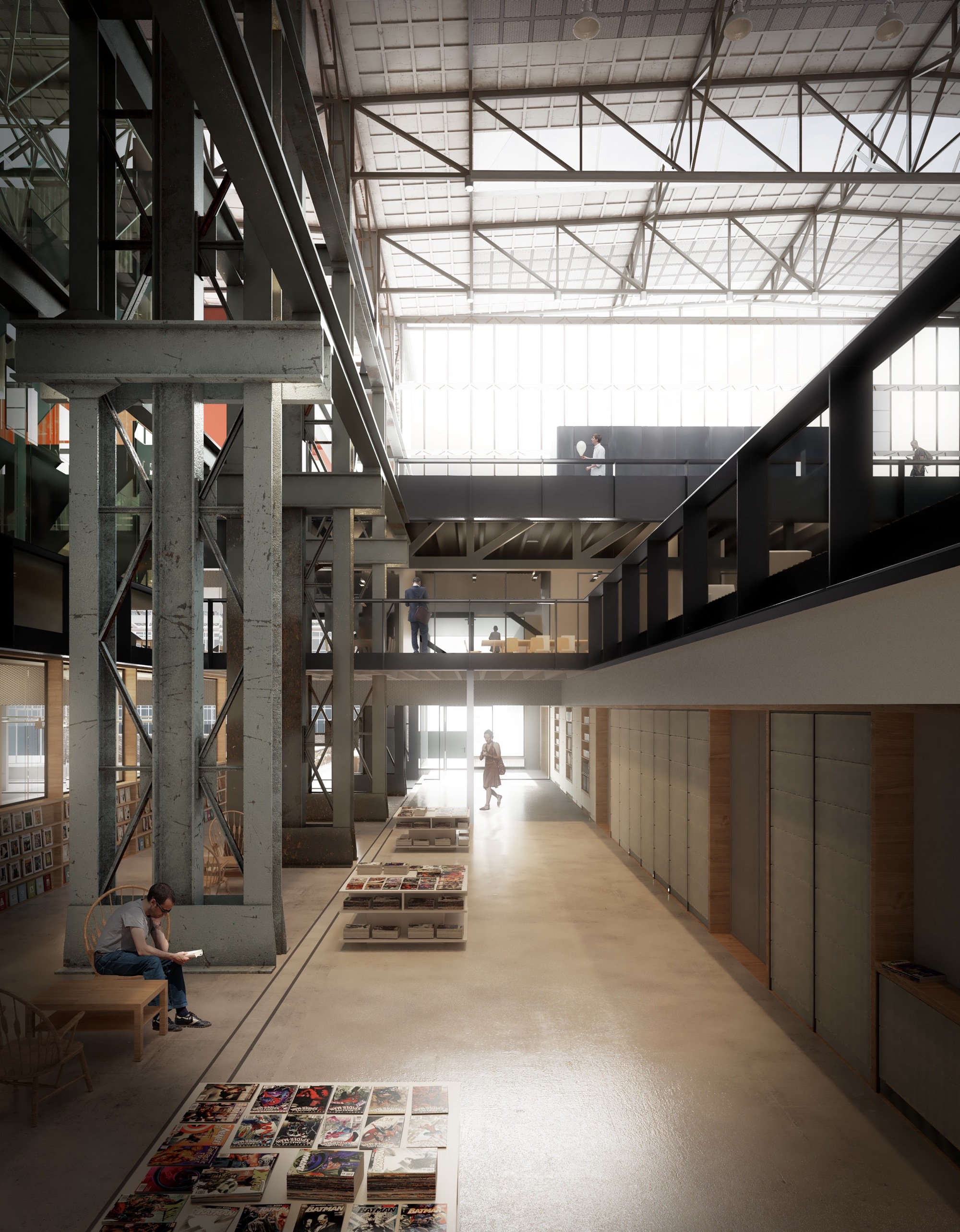 Gallery of Construction Begins on Project to Transform Railway Hangar ...