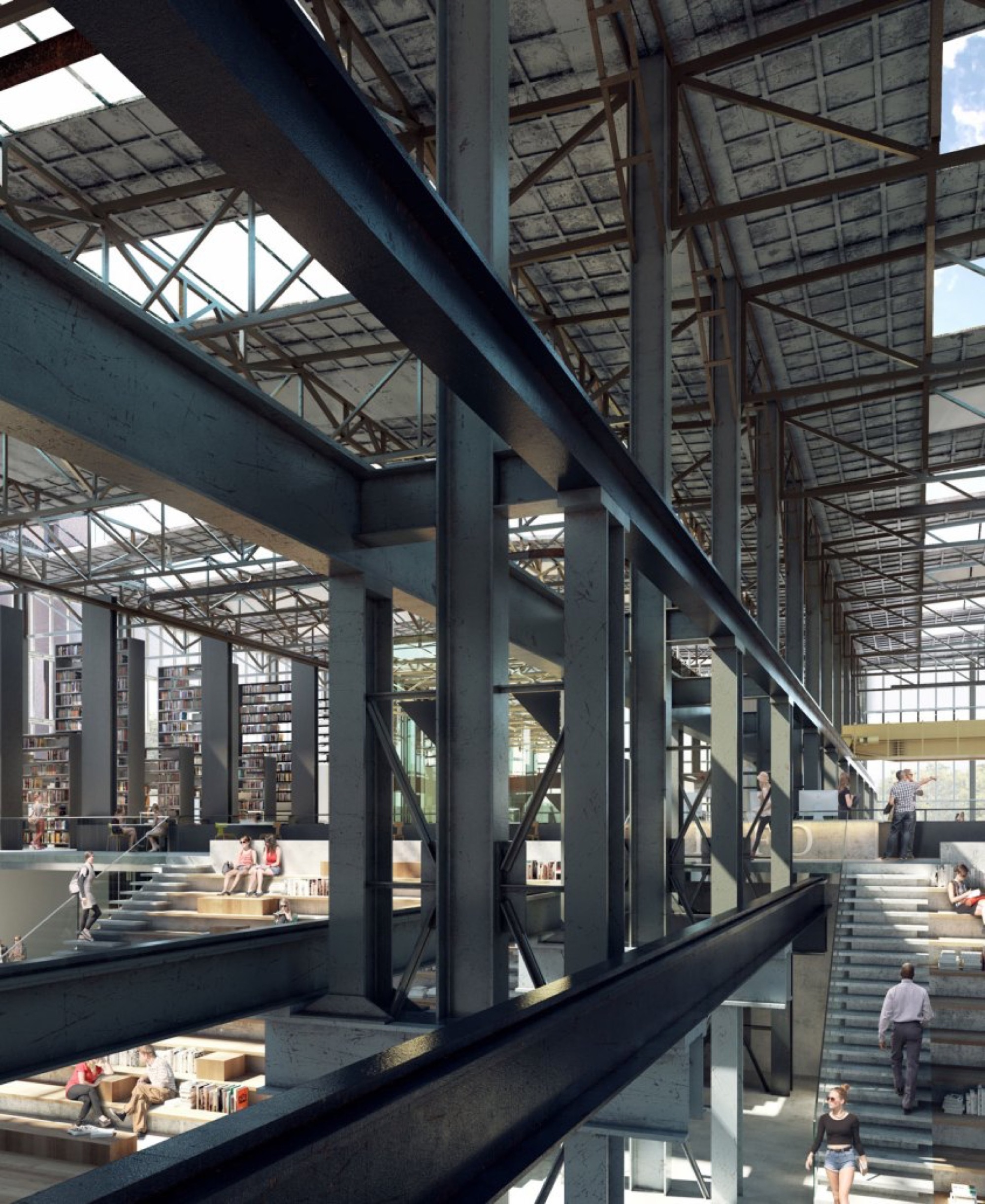 Gallery of Construction Begins on Project to Transform Railway Hangar ...