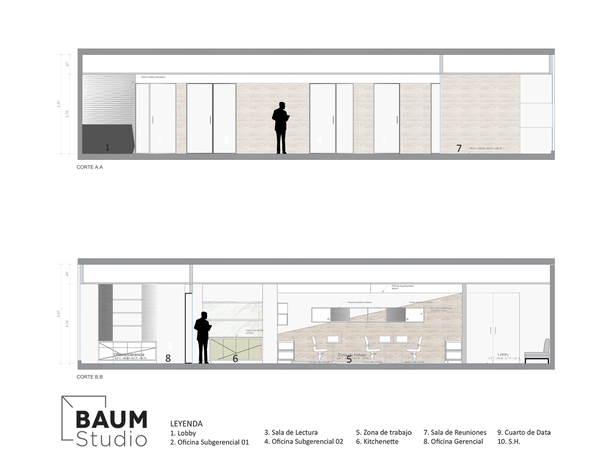 Galería de Oficina Edificio Panorama / BAUM Studio - 21