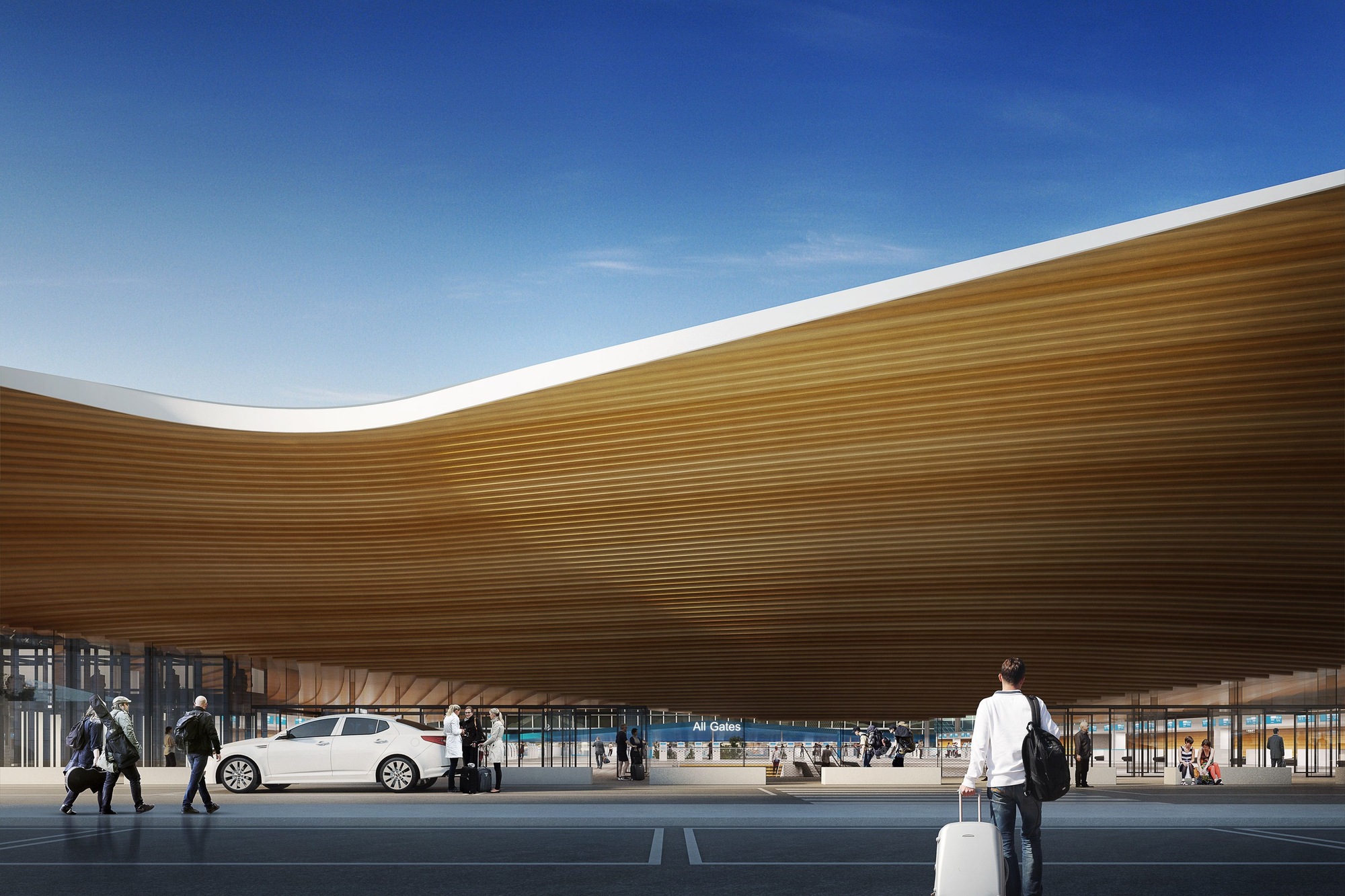 Gallery of Helsinki Airport to Be Transformed with Undulating Roof and ...