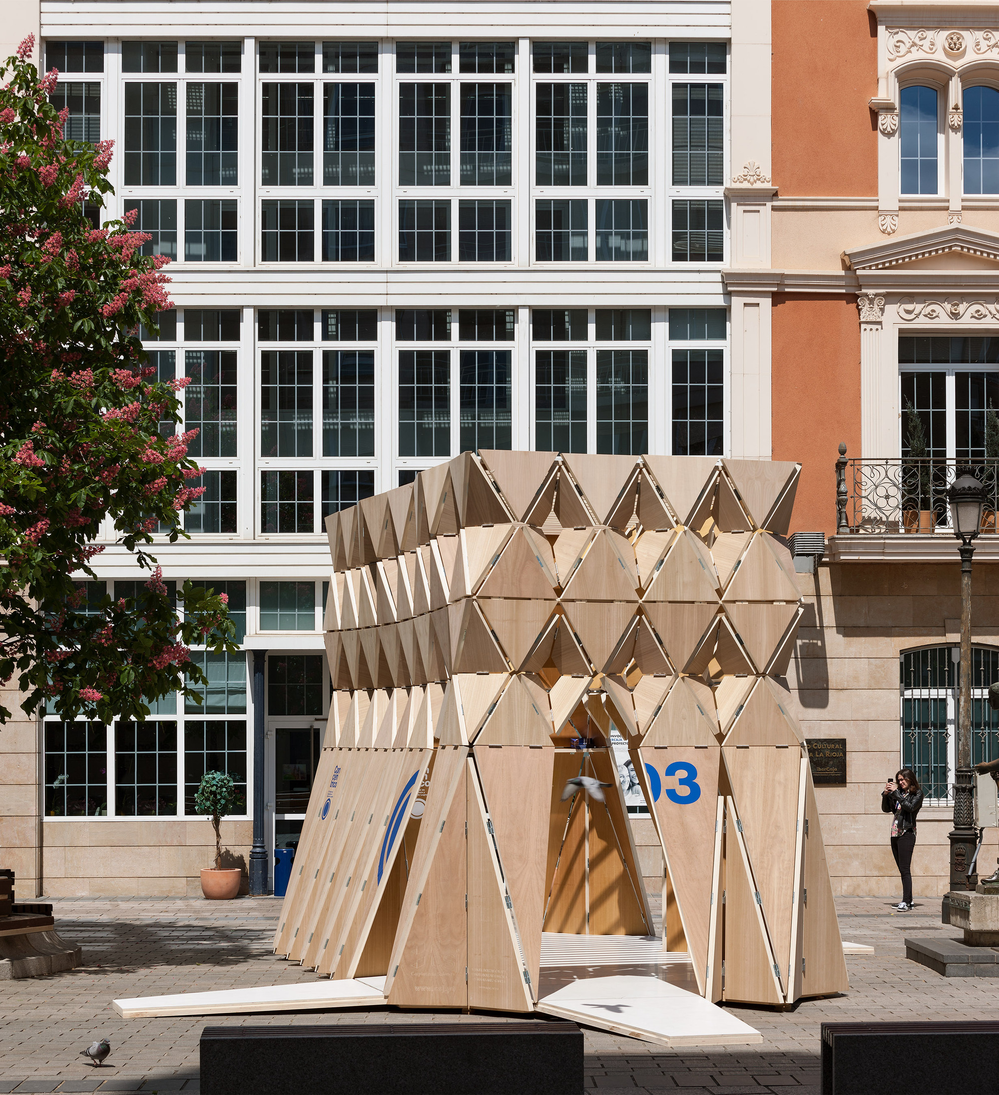 Gallery of This Wood Pavilion is Supported Entirely Through Origami ...