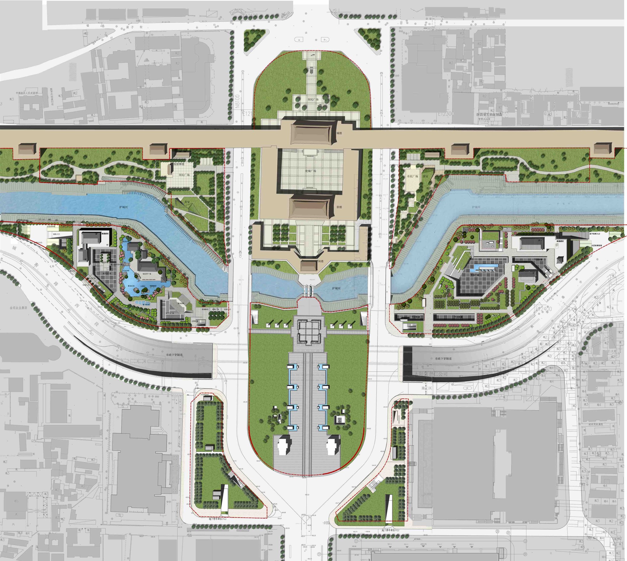 Gallery of Renovation of Xi’an South Gate Plaza / China Northwest ...