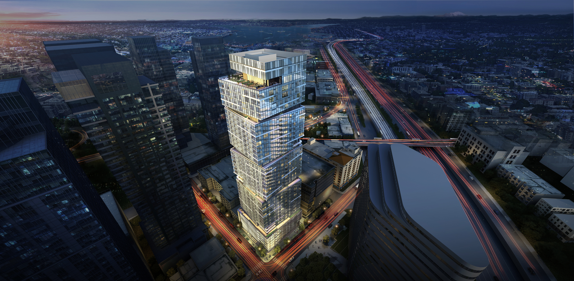 Gallery of Seattle's Upcoming 134 Meter Residential Tower Takes Form As ...