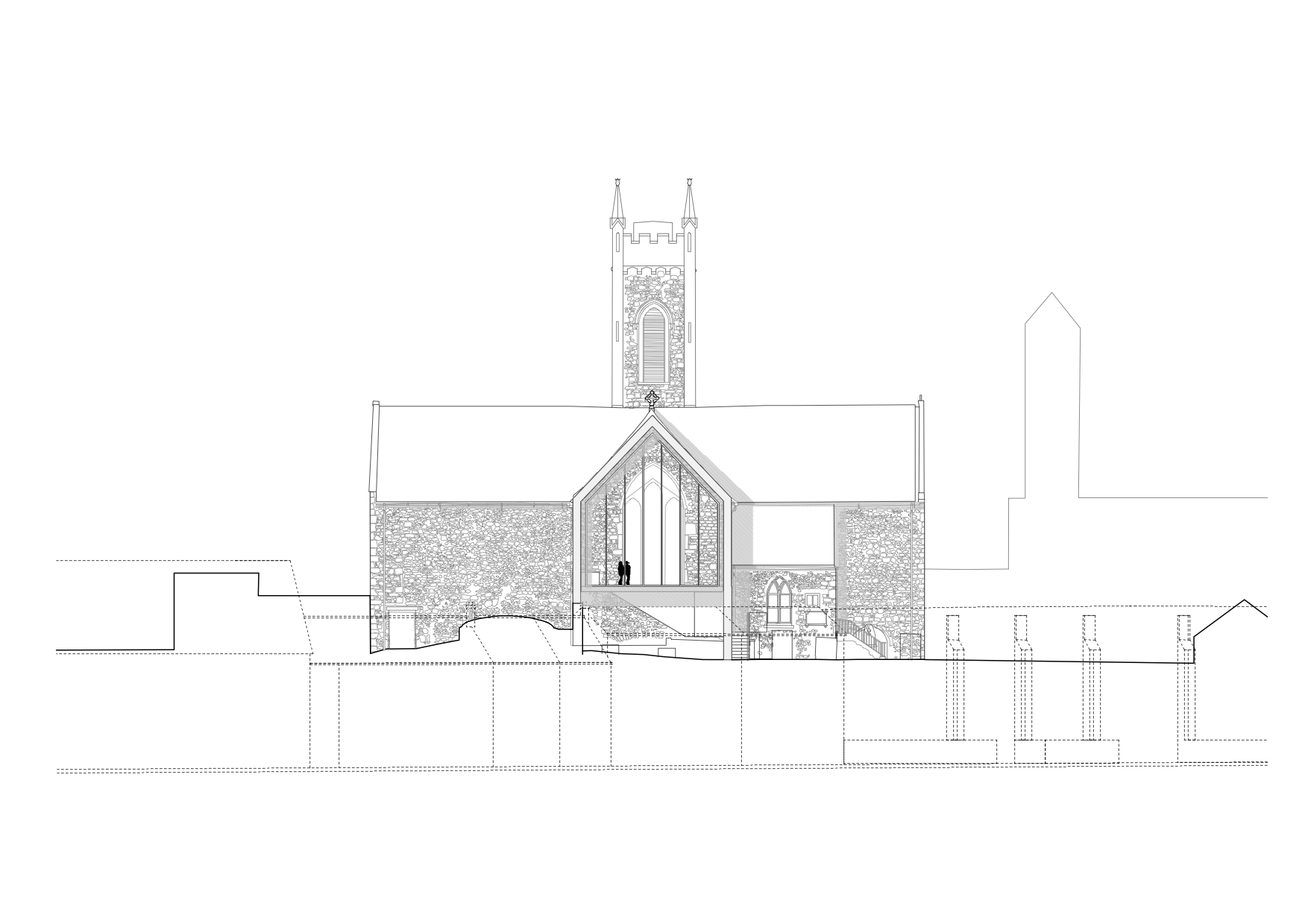 画廊 一半十三世纪，一半二十世纪，游走建筑中的穿越 / Mccullough Mulvin Architects - 27